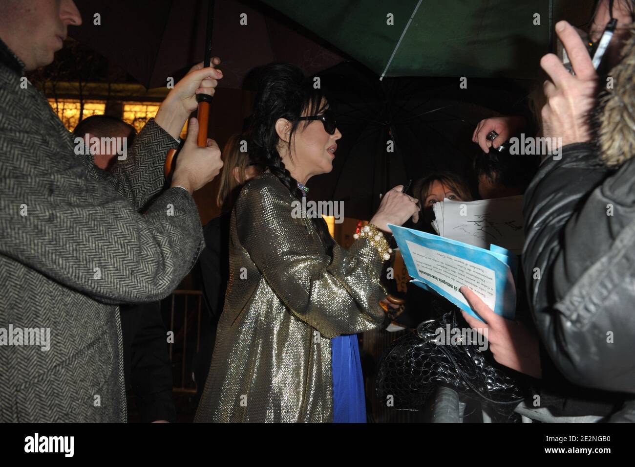 Isabelle Adjani arriving at the Gala Diner following the 35th annual ...