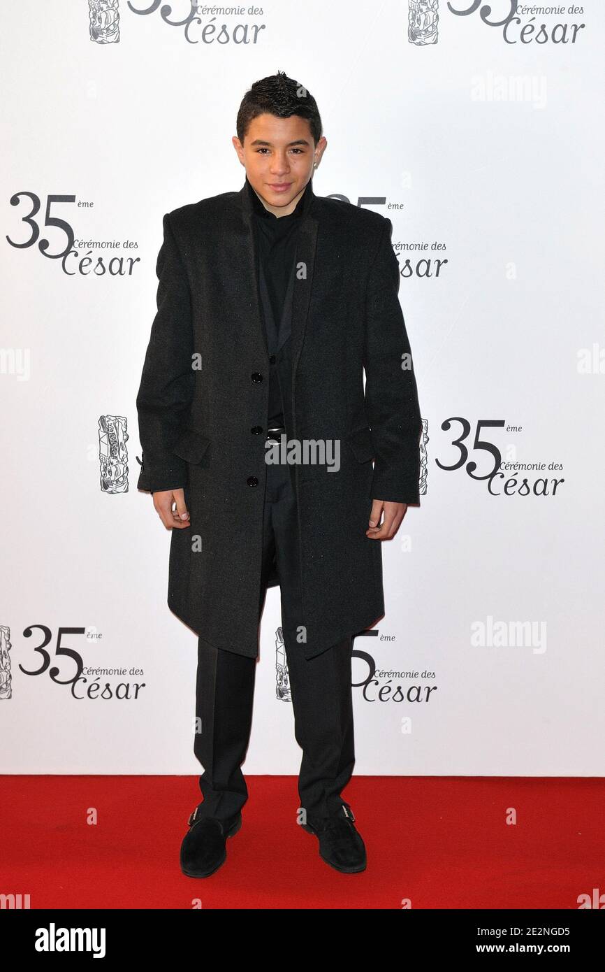 Samy Seghir arriving to the 35th Cesar ceremony (French cinema awards ...