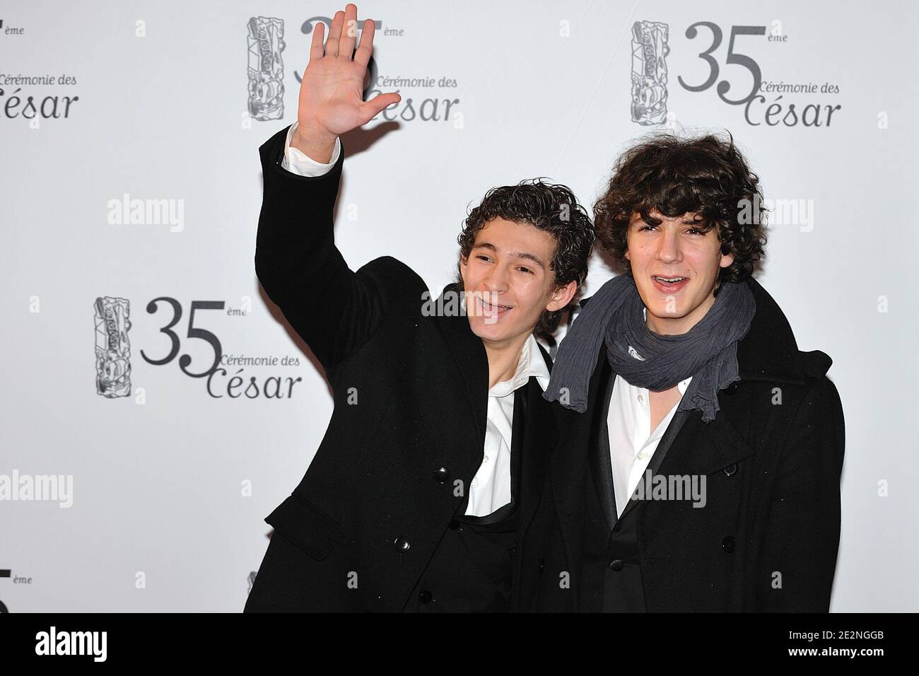 Vincent Lacoste and Anthony Sonigo arriving to the 35th Cesar Film ...