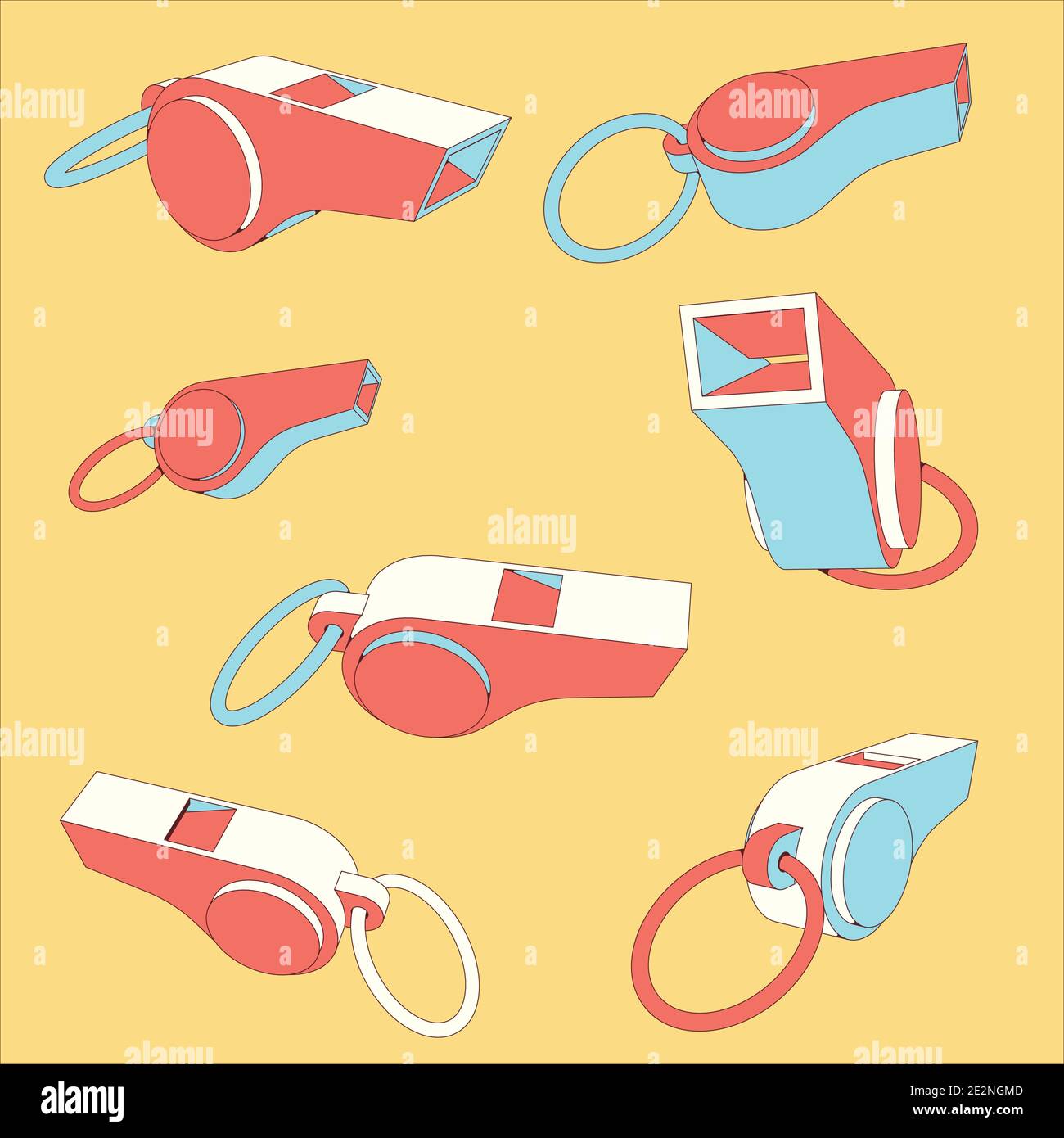 Isolated whistle Stock Vector Images - Alamy