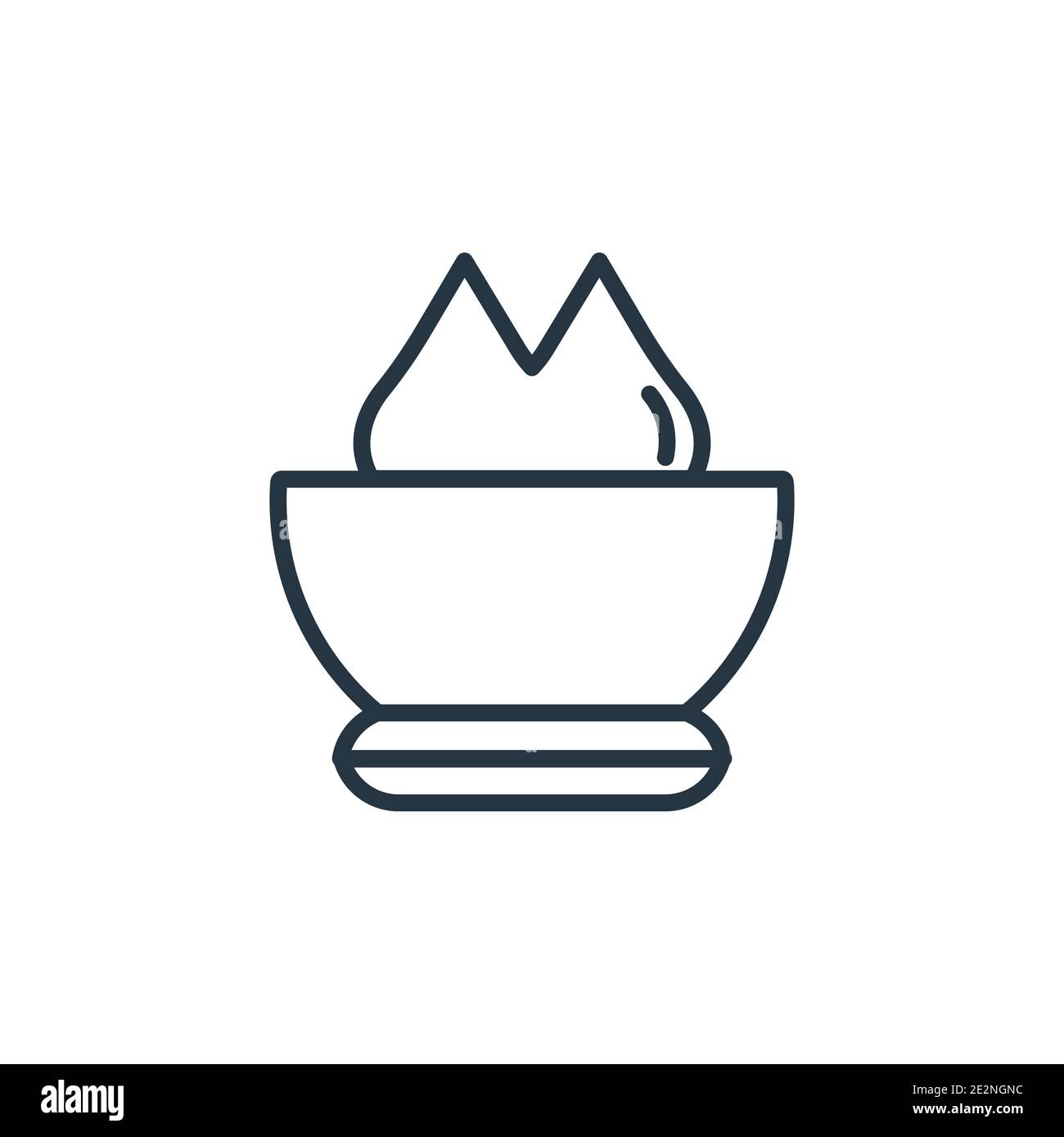 Fried tofu curd balls outline vector icon. Thin line black fried tofu ...