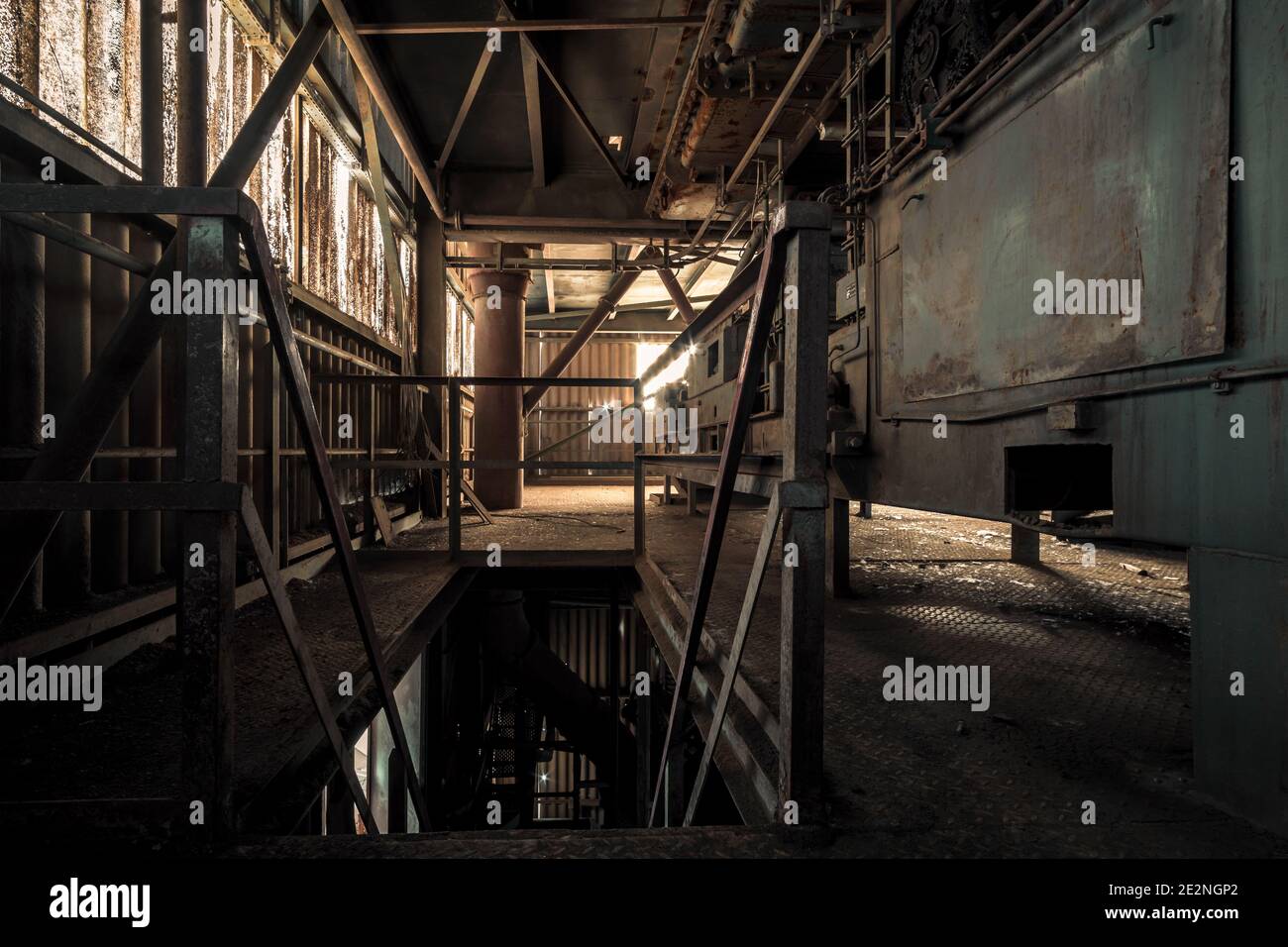 Creepy abandoned industry area with natural decay so-called lost place ...