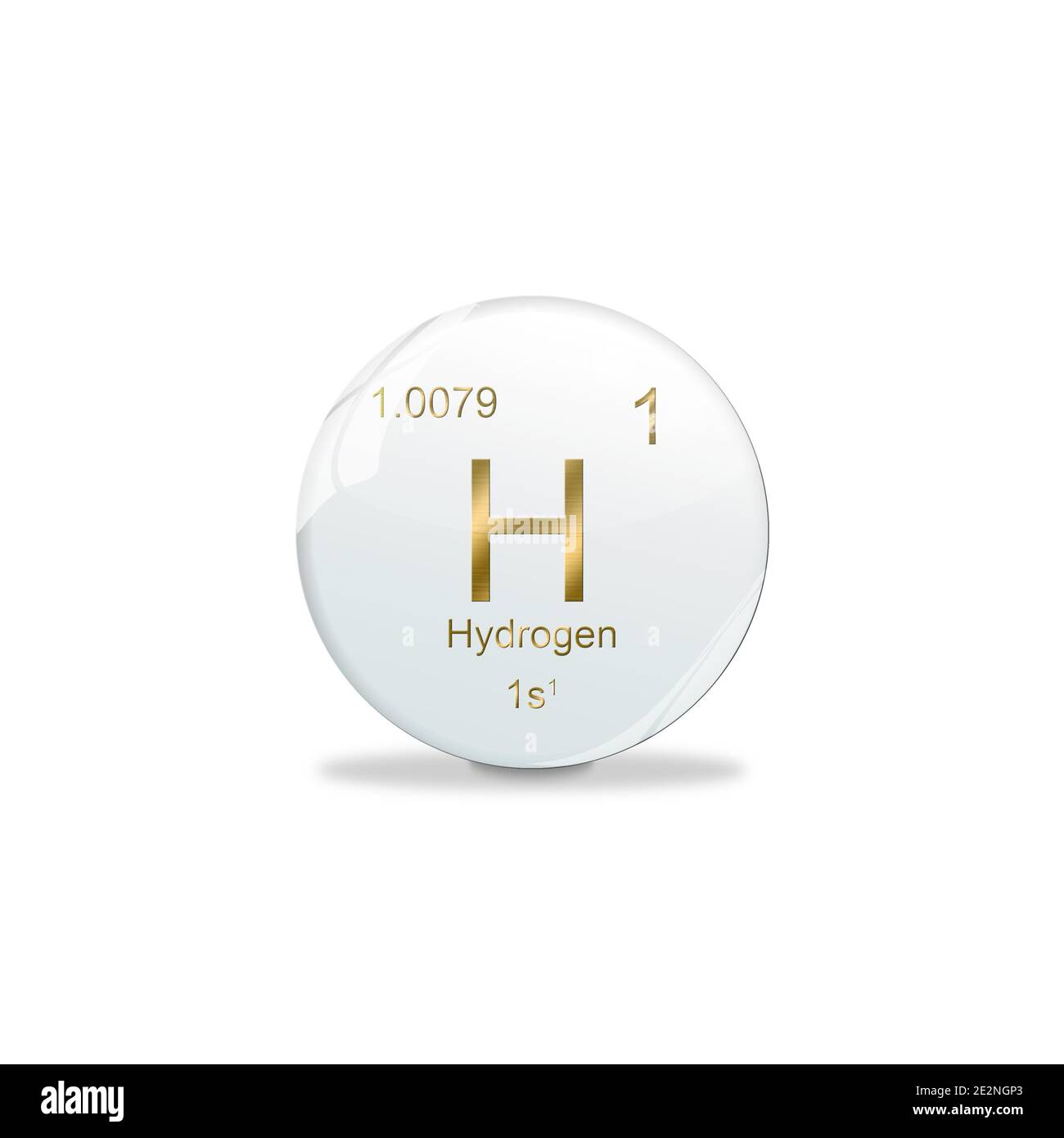 Hydrogen element of the periodic table of the mendeleev system Cut Out ...