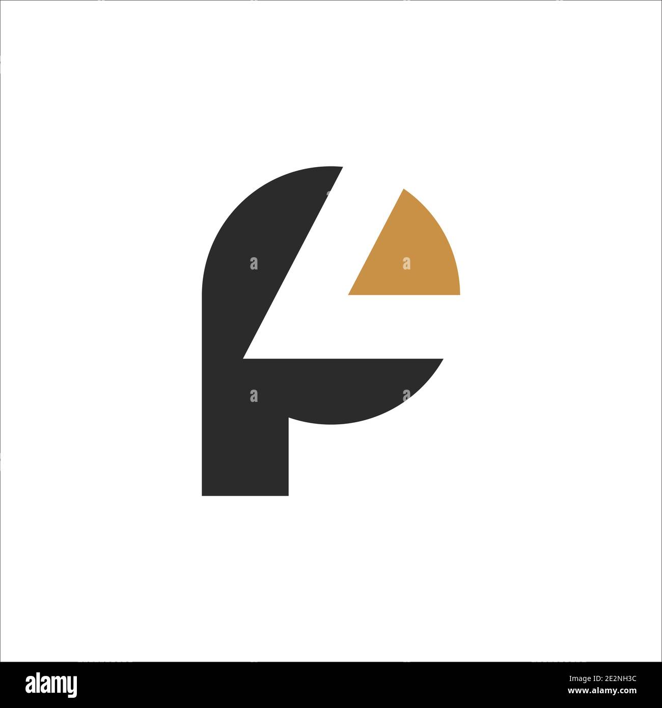 Initial lp letter logo with creative modern business typography vector ...