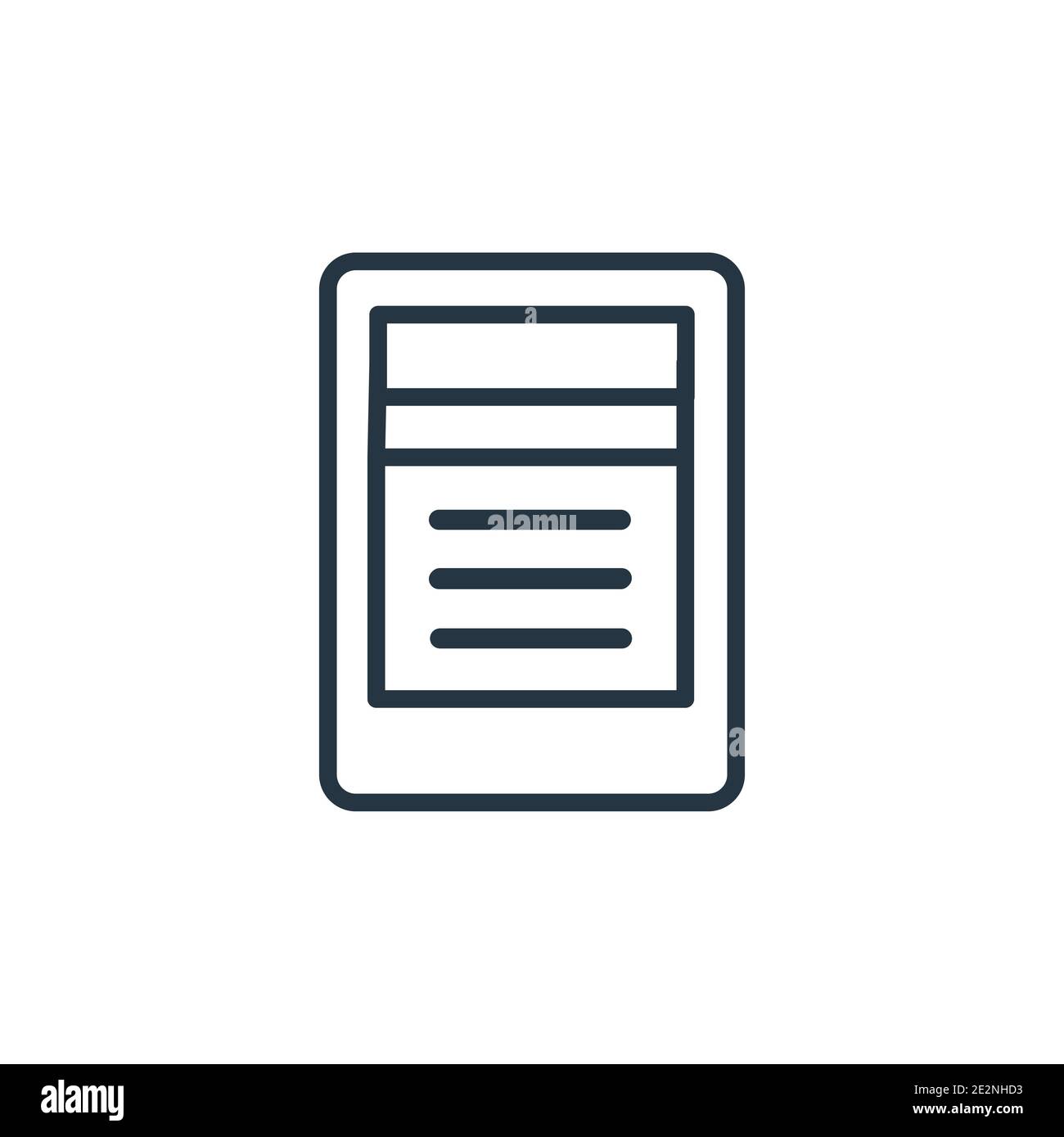 Oven outline vector icon. Thin line black oven icon, flat vector simple element illustration ...