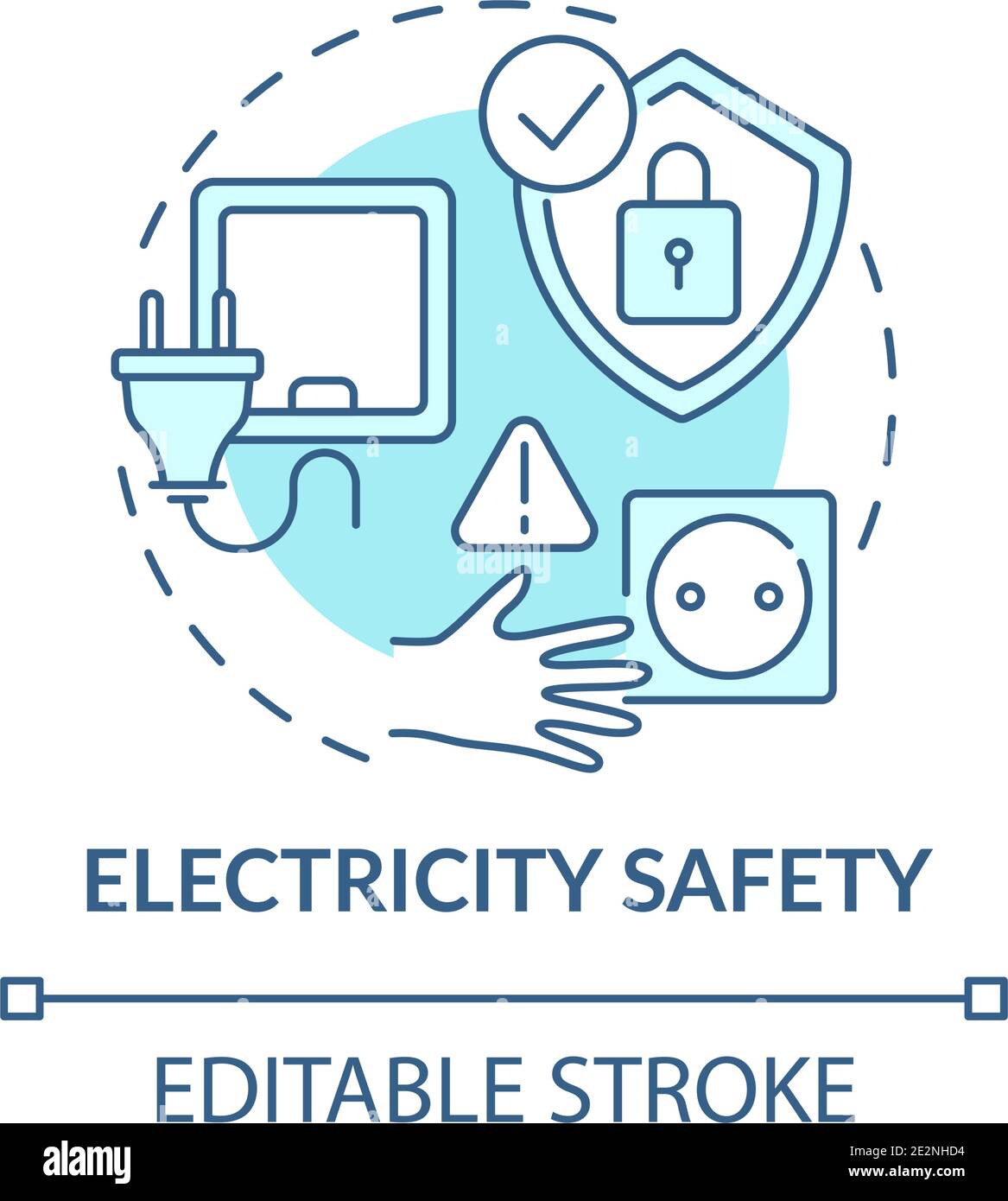 Electricity injury risk Stock Vector Images - Alamy