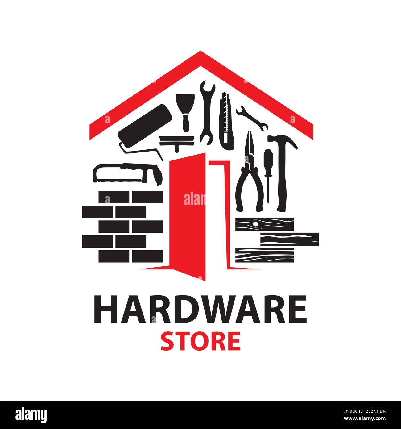 Vector logo of a store, building materials company Stock Vector Image ...