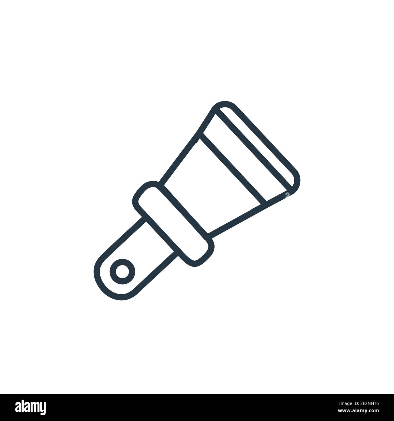 Scratcher tool outline vector icon. Thin line black scratcher tool icon ...