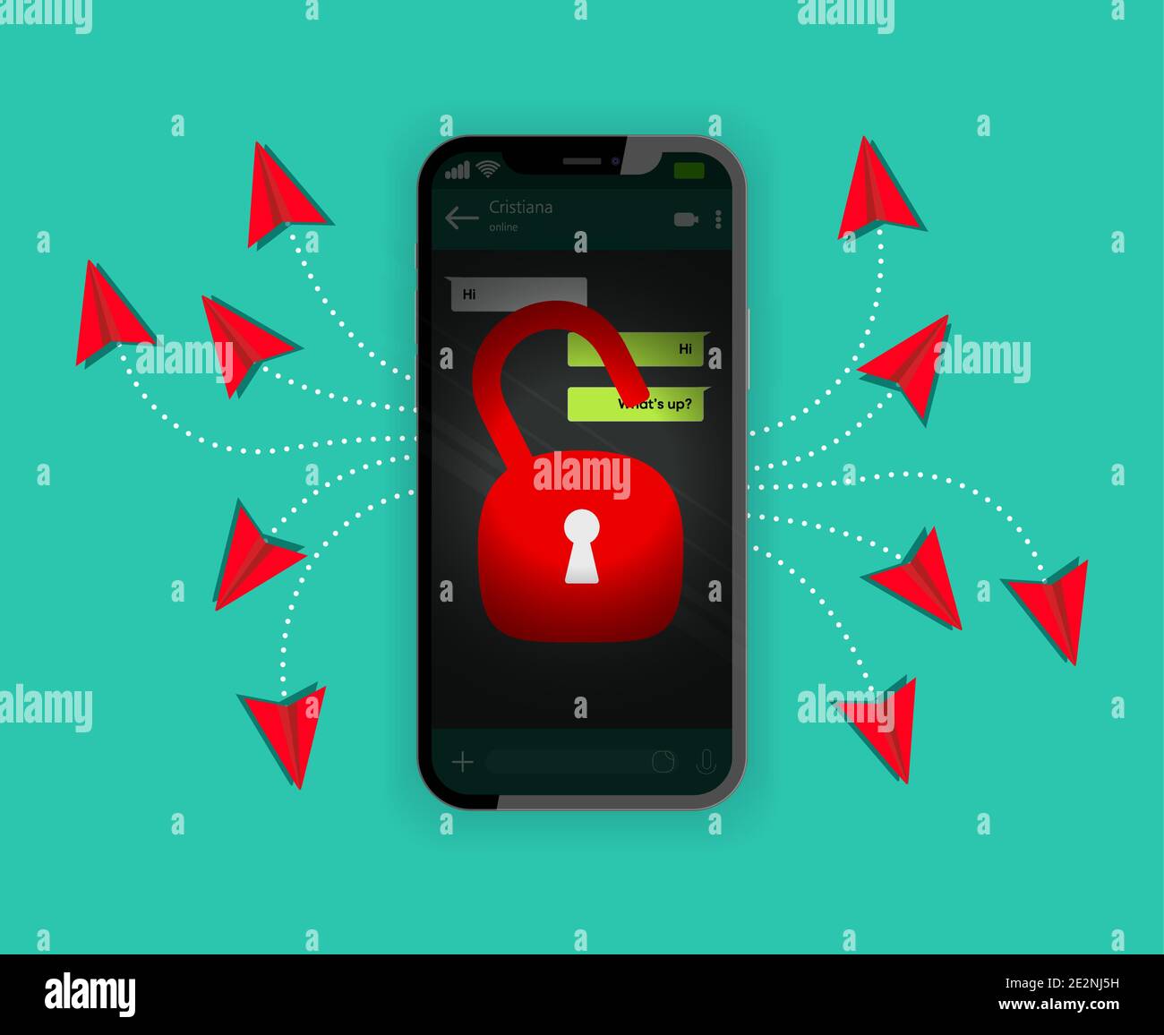 Personal messages Stock Vector Images - Alamy