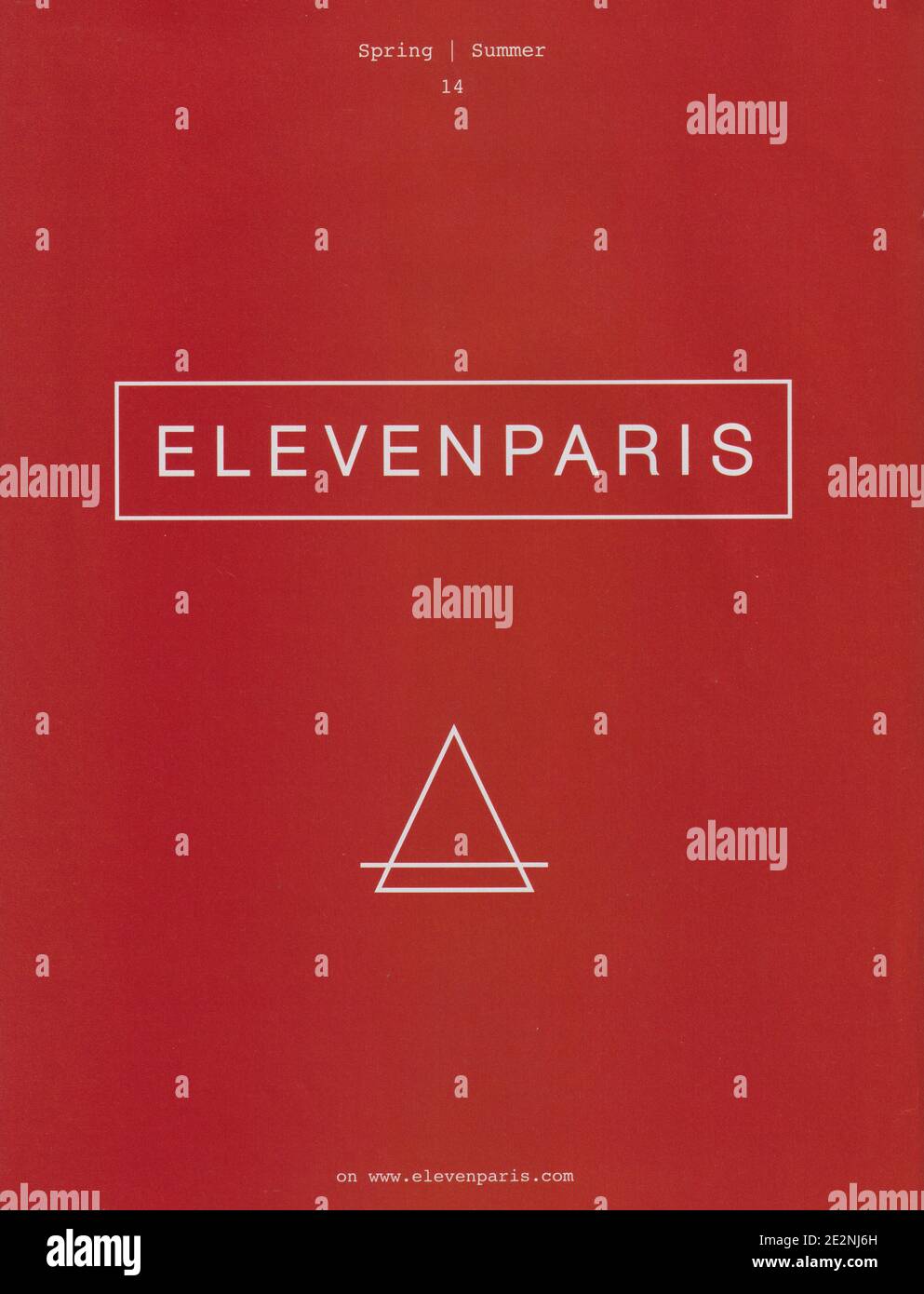 poster advertising ElevenParis fashion house with Kate Moss in paper ...