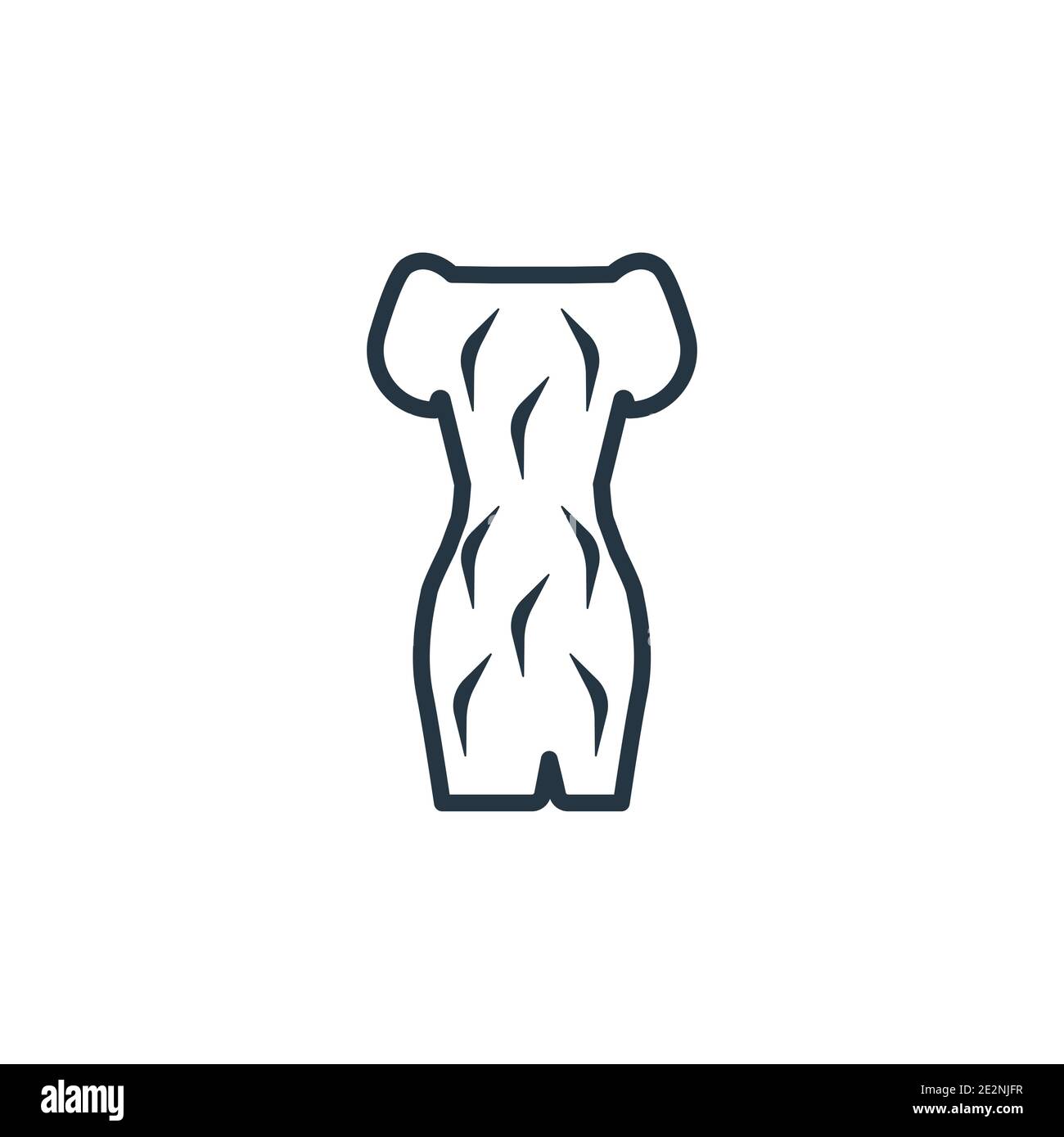 Tinge outline vector icon. Thin line black tinge icon, flat vector ...