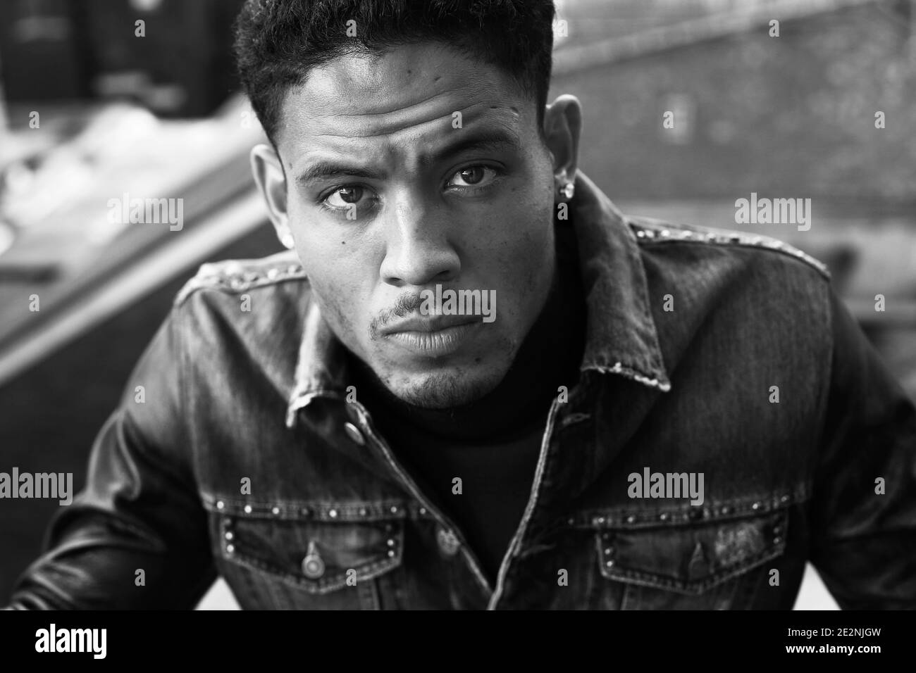 Retro model posing Black and White Stock Photos & Images - Alamy