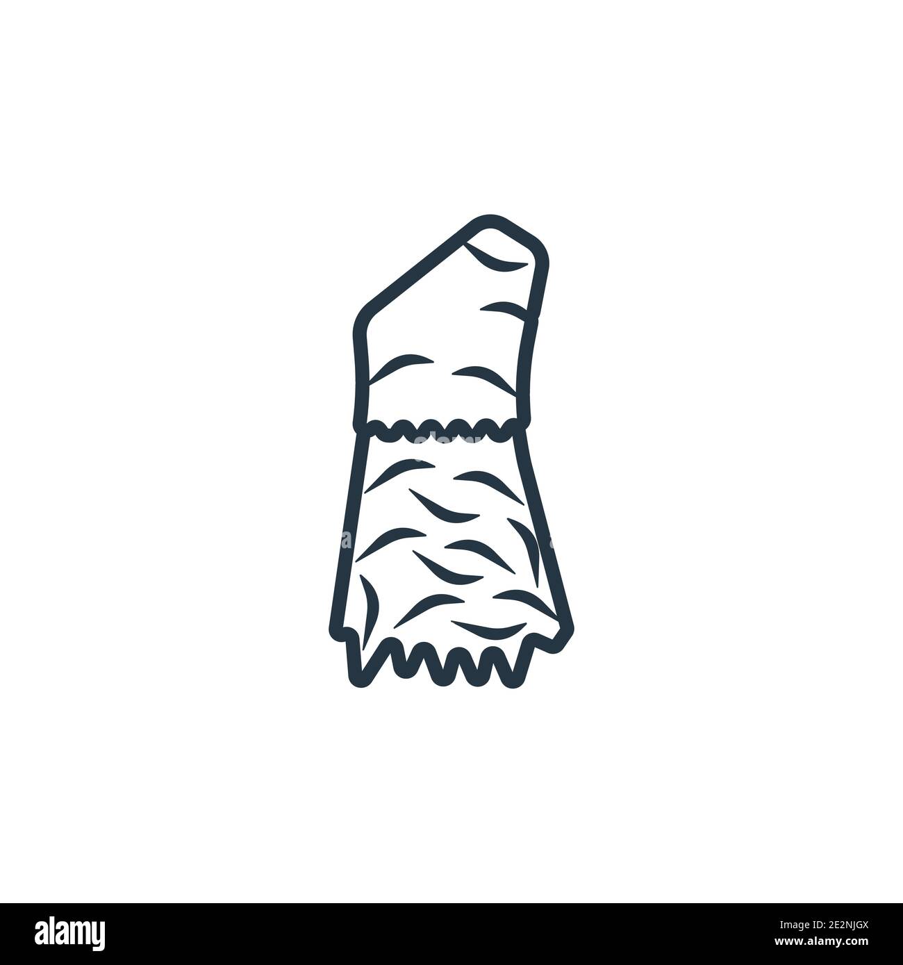 Caveman outline vector icon. Thin line black caveman icon, flat vector ...