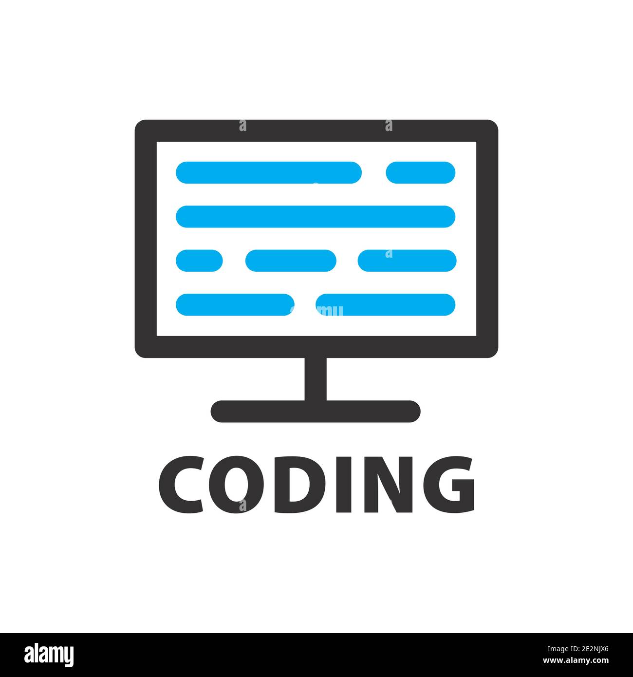 Vector logo of coding, it company Stock Vector Image & Art - Alamy