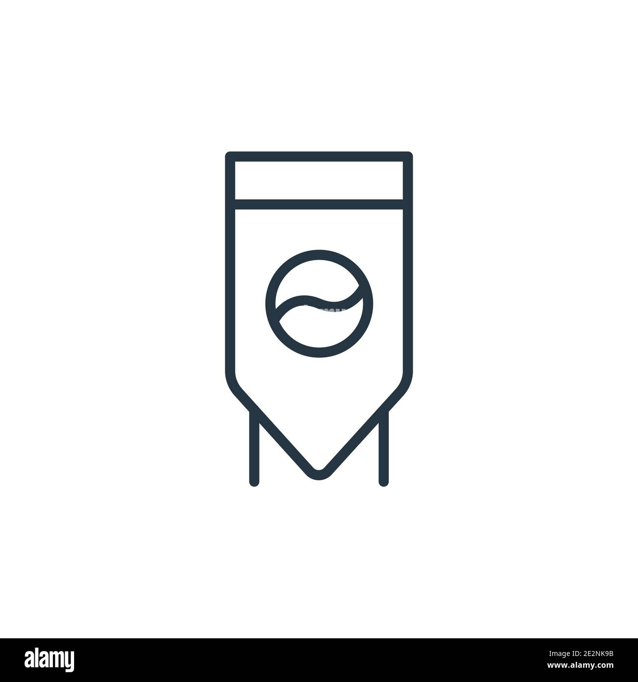 Fermentation outline vector icon. Thin line black fermentation icon ...