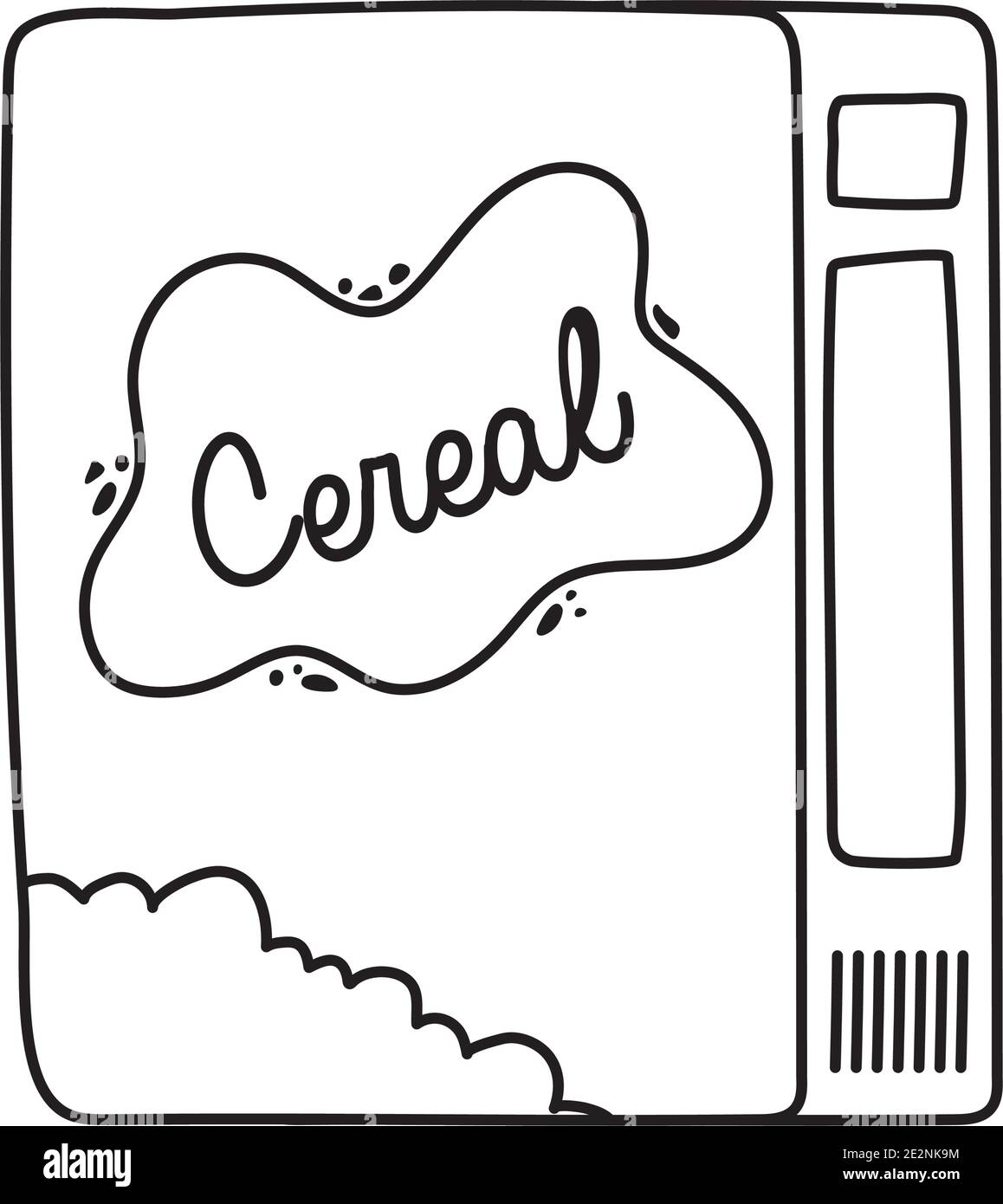 Cereal Box Coloring Page