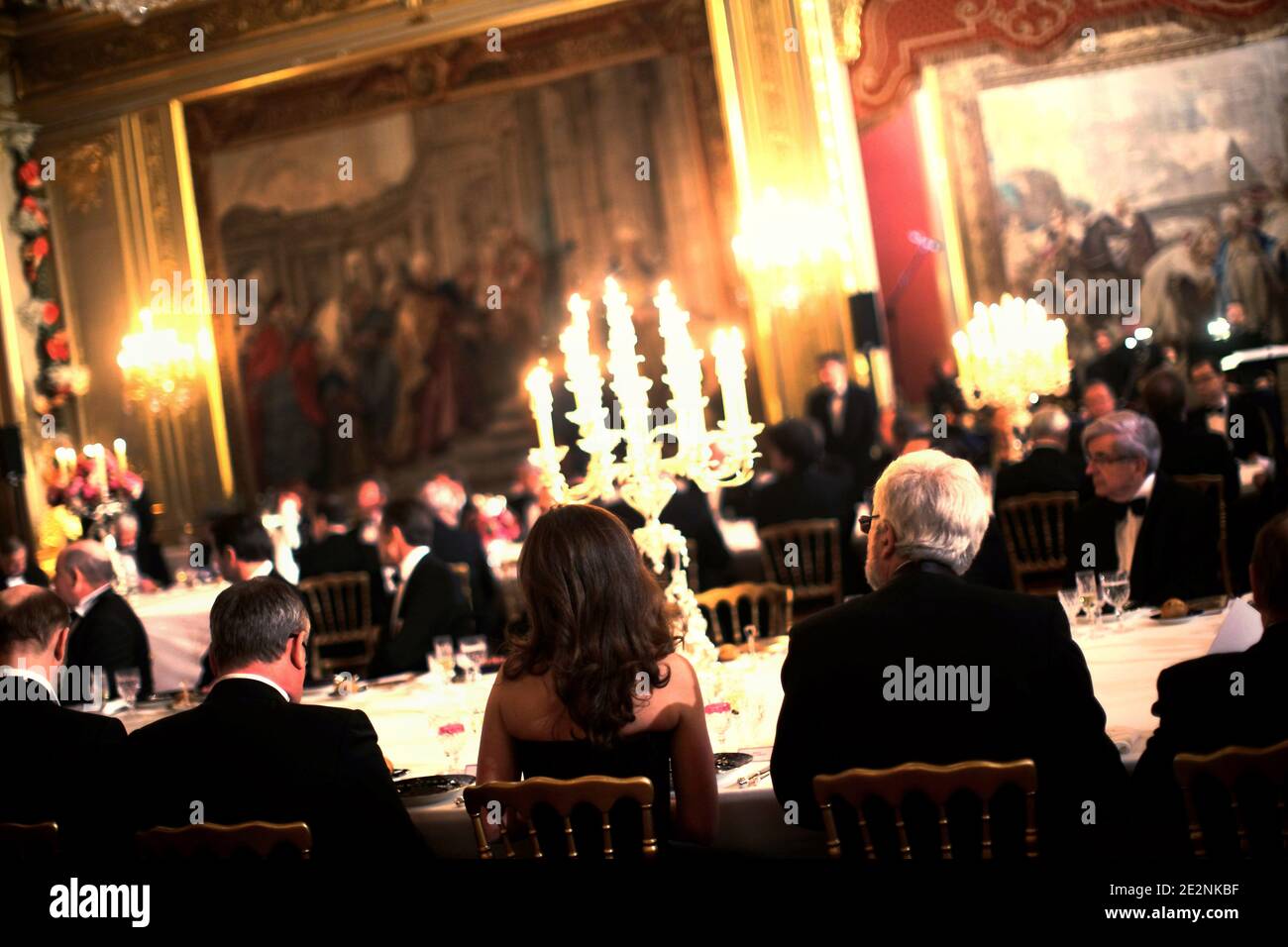 Atmosphere during a state dinner in honor of Russian President at the ...