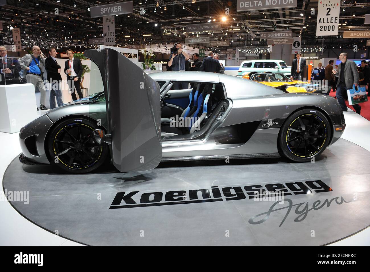 The Concept Car Koenigsegg Agera is on display during the 80th ...