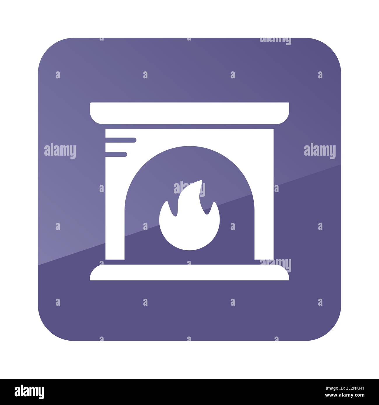 Fireplace vector icon. Winter sign. Graph symbol for travel and tourism ...