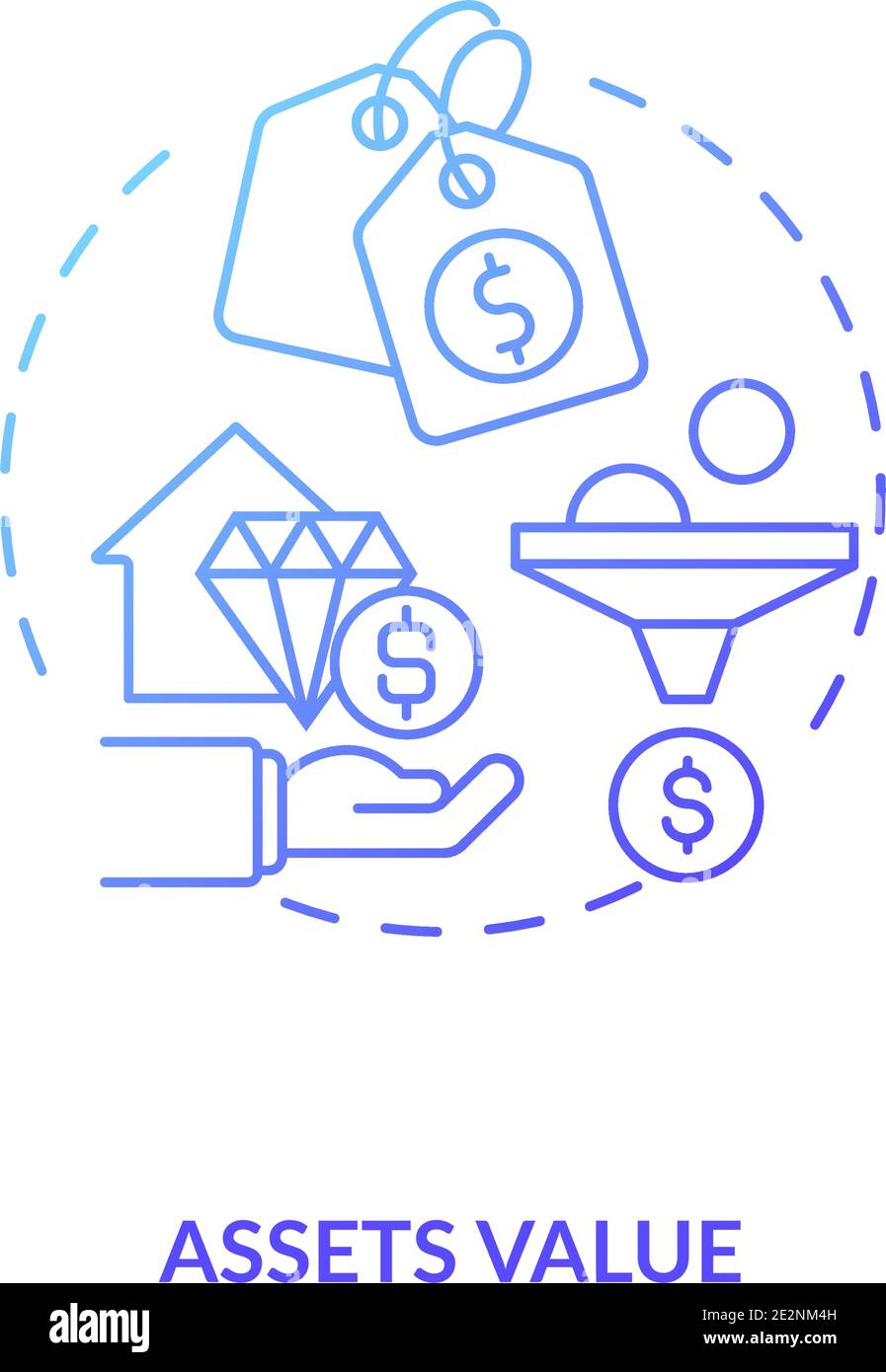 Assets valuation concept icon Stock Vector Image & Art - Alamy