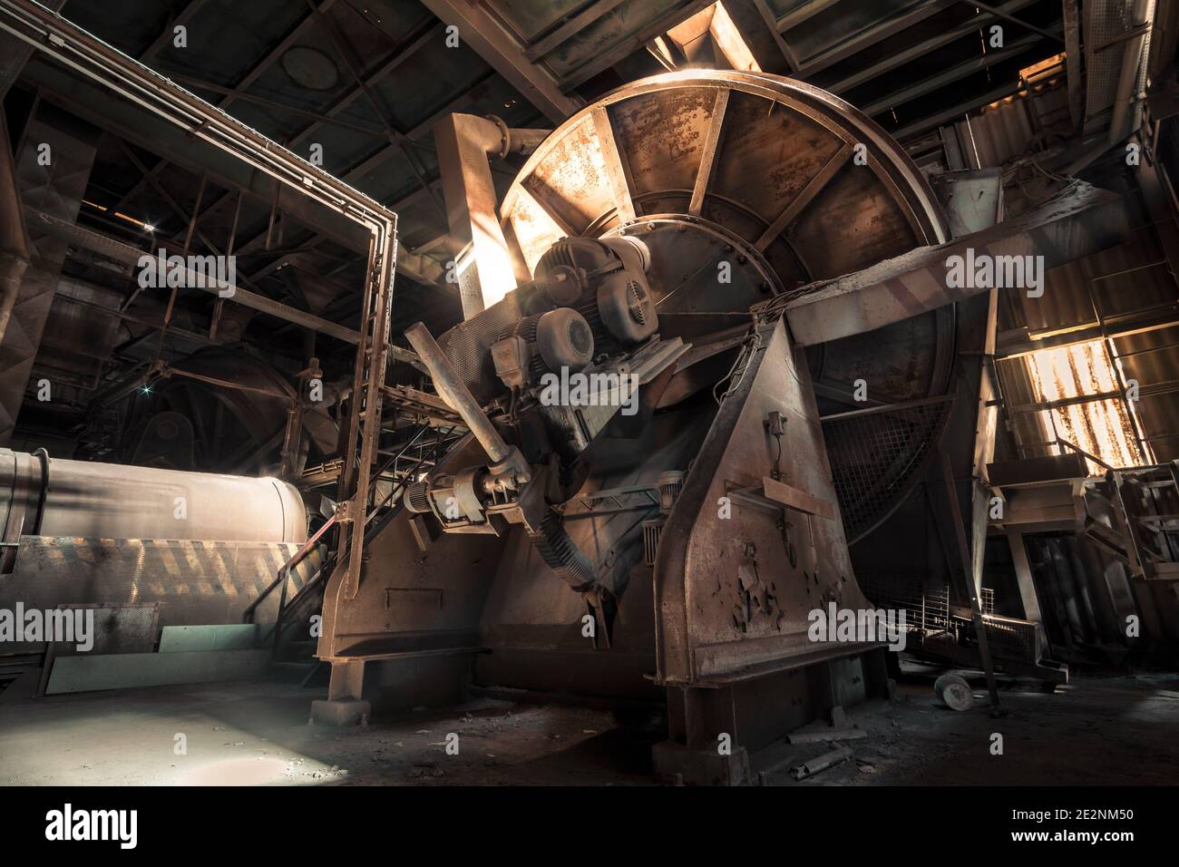 Creepy abandoned industry area with natural decay so-called lost place ...