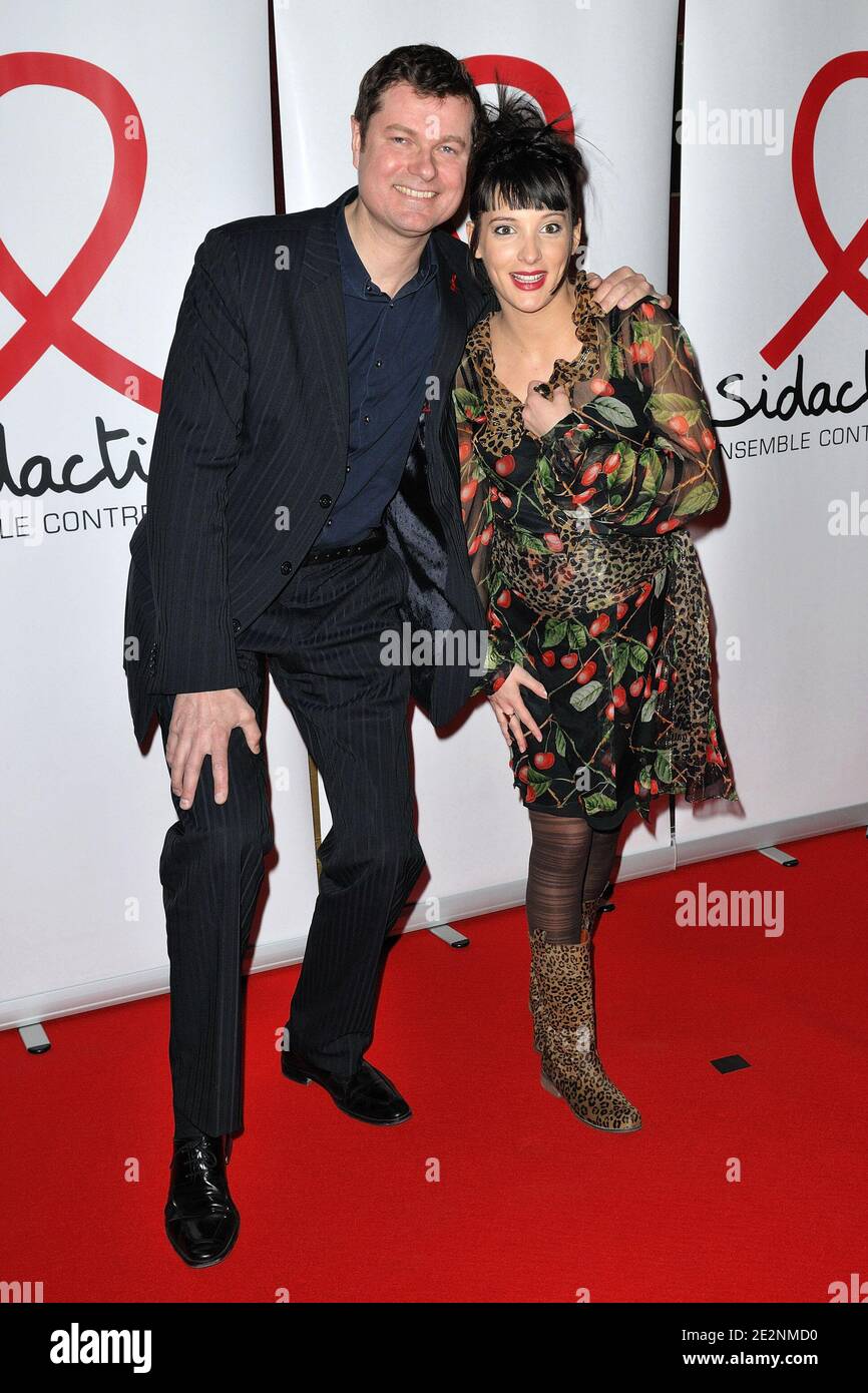 Erika Moulet and Damien Givelet pose at a photocall for the launch ...