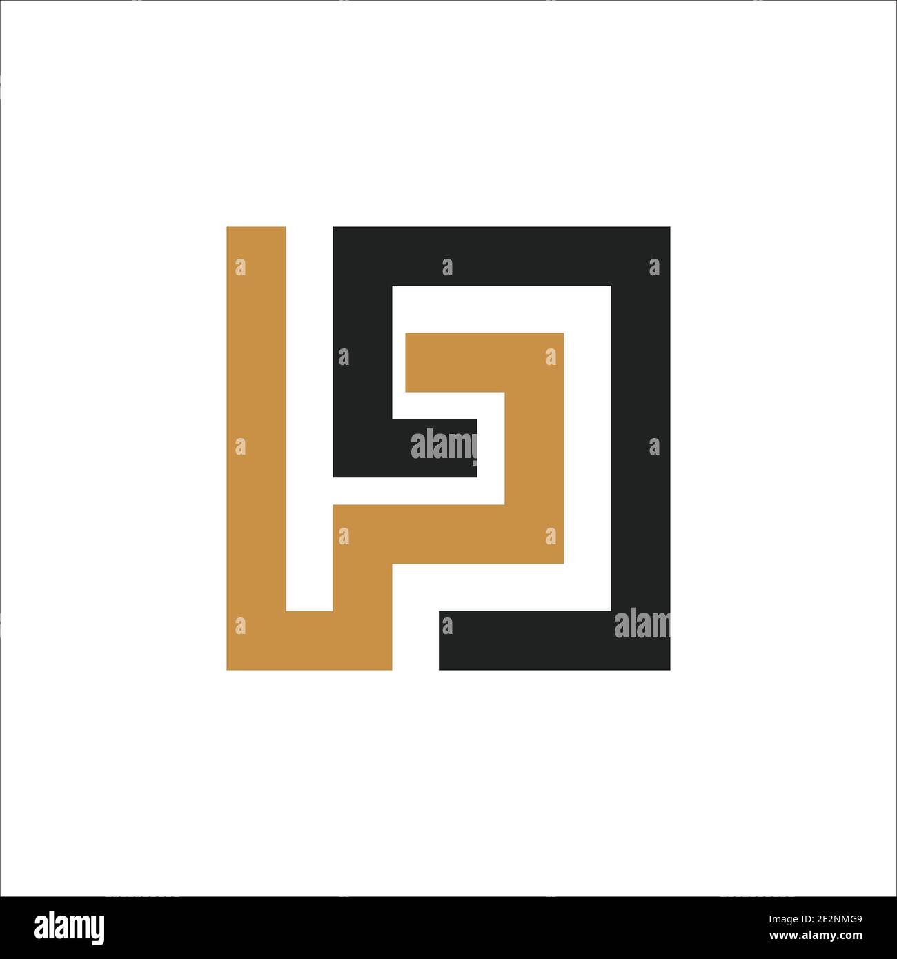 Initial lp letter logo with creative modern business typography vector ...