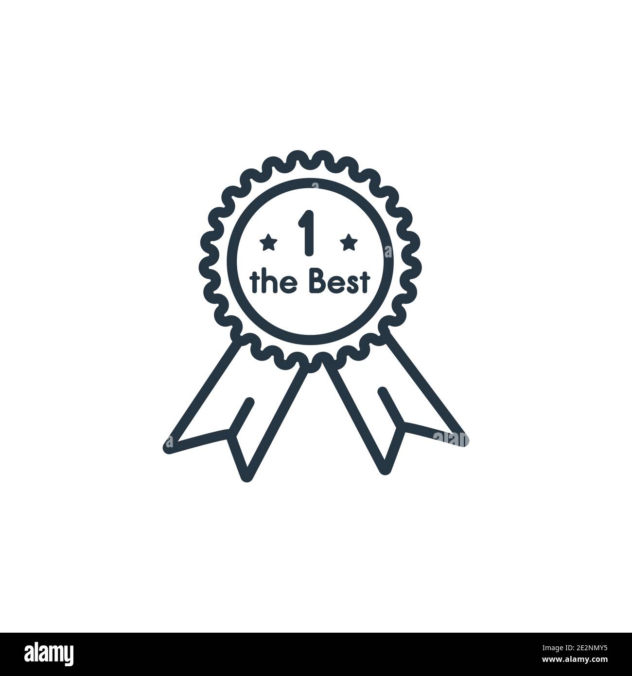 Best outline vector icon. Thin line black best icon, flat vector simple ...