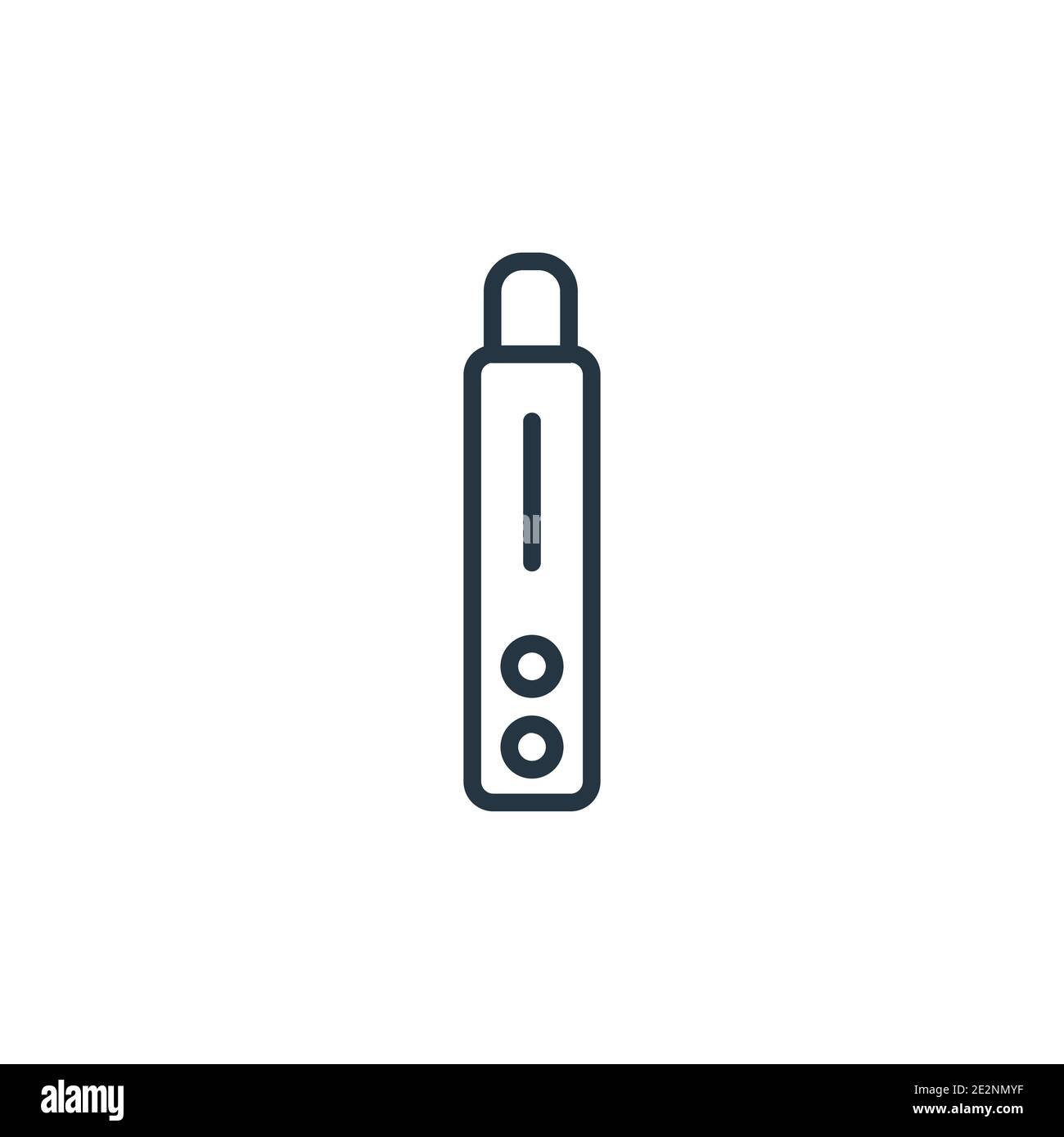 Vaporizer outline vector icon. Thin line black vaporizer icon, flat vector simple element ...