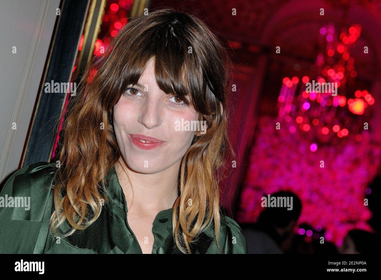 Lou Doillon posing at a photocall for a party for the 5th anniversary ...