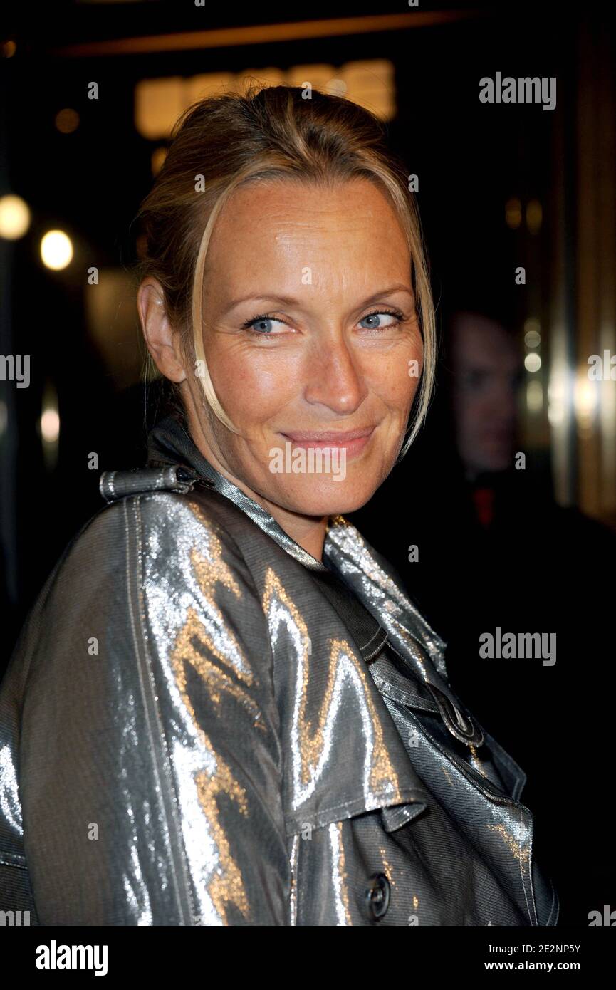 Estelle Lefebure attending the Vogue party held at the Hotel de Crillon ...