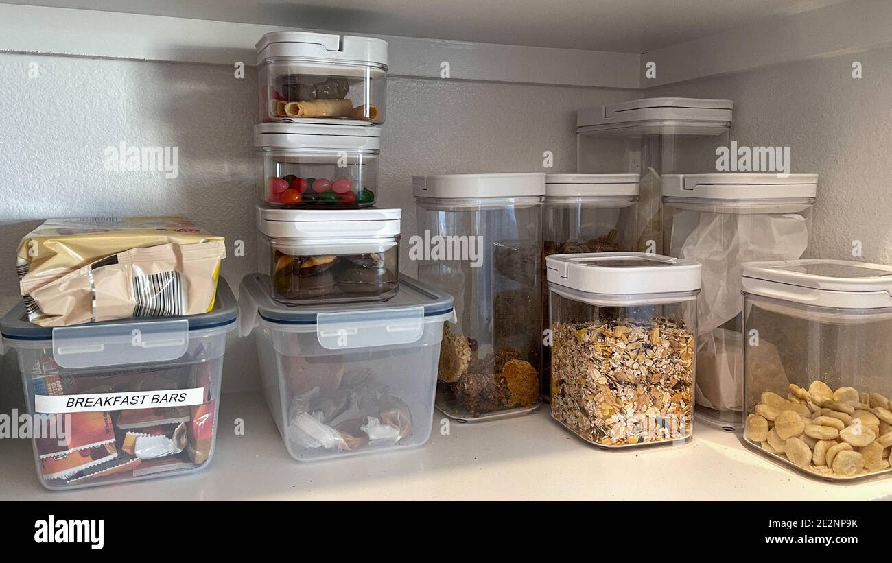 Cereal container organization hi-res stock photography and images - Alamy