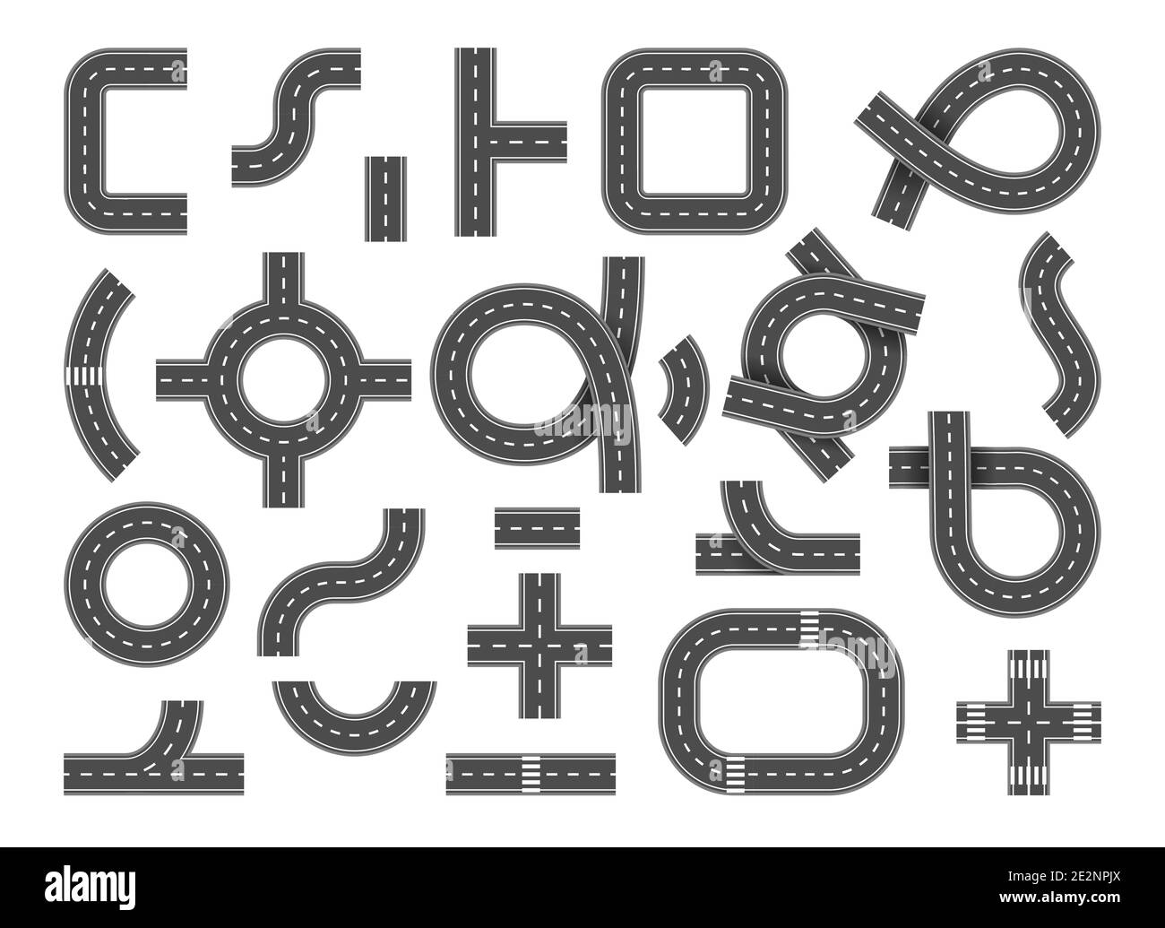 Road corner Cut Out Stock Images & Pictures - Alamy