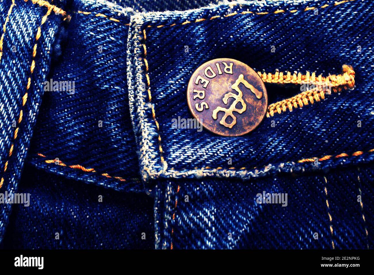 denim texture, jeans button background Stock Photo - Alamy