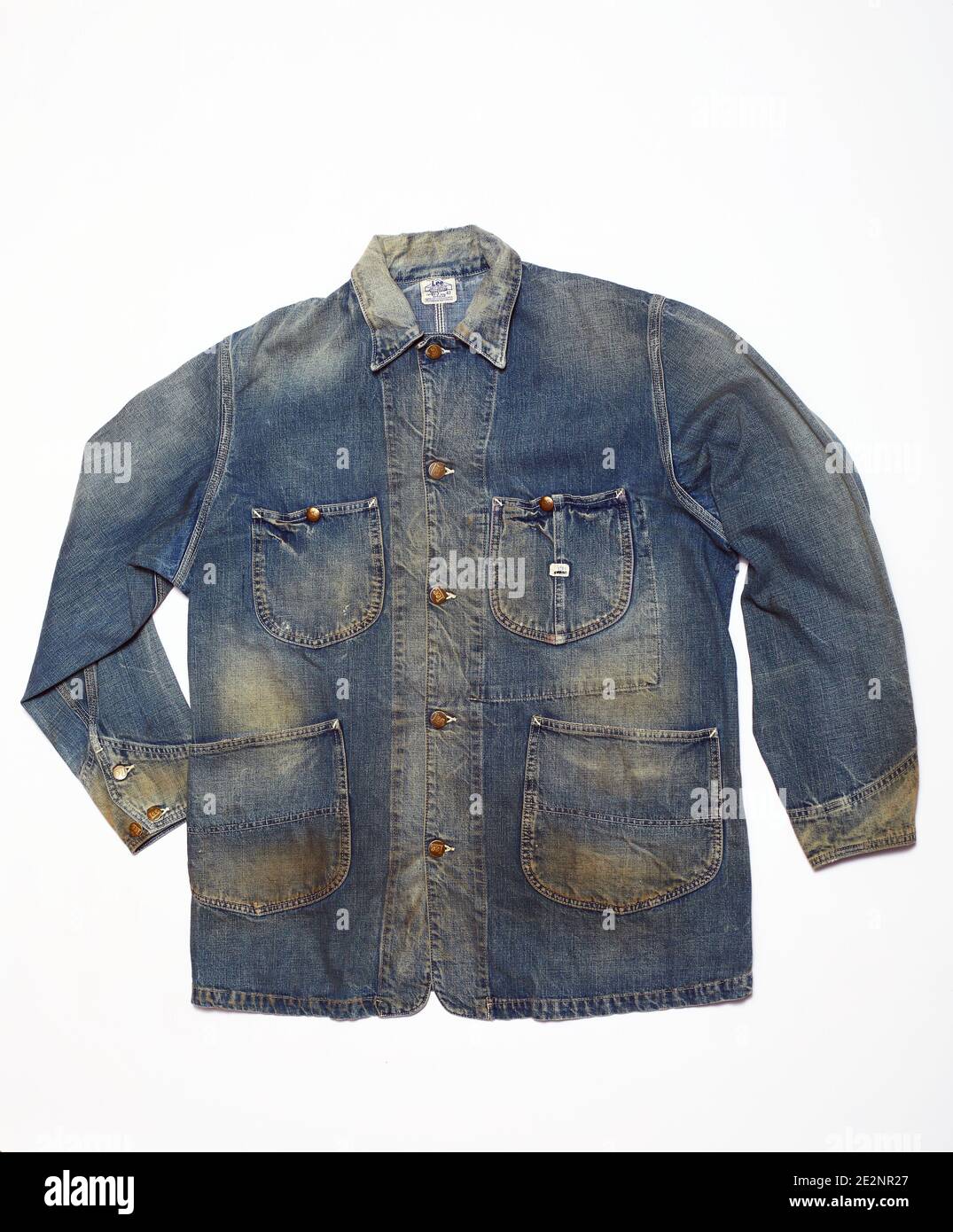 Historical Clothing : vintage denim workwear shirts Stock Photo - Alamy