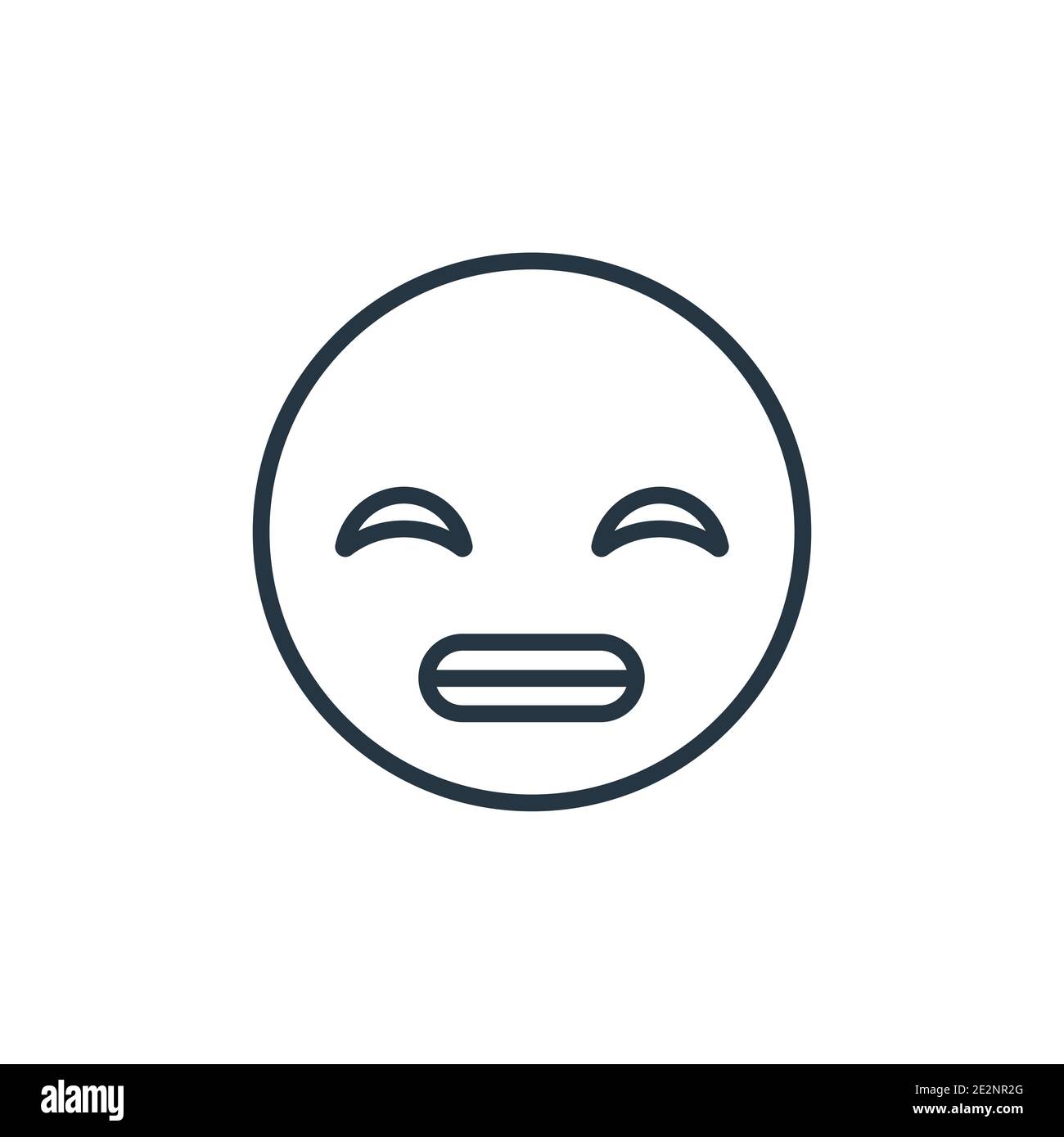 Grinning emoji outline vector icon. Thin line black grinning emoji icon ... Grinning emoji outline vector icon. Thin line black grinning emoji icon ...