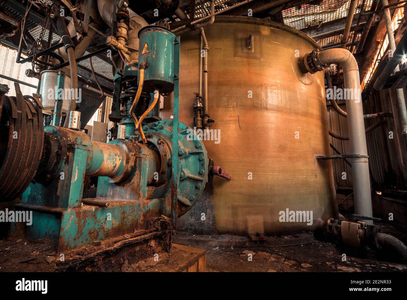 Creepy abandoned industry area with natural decay so-called lost place ...