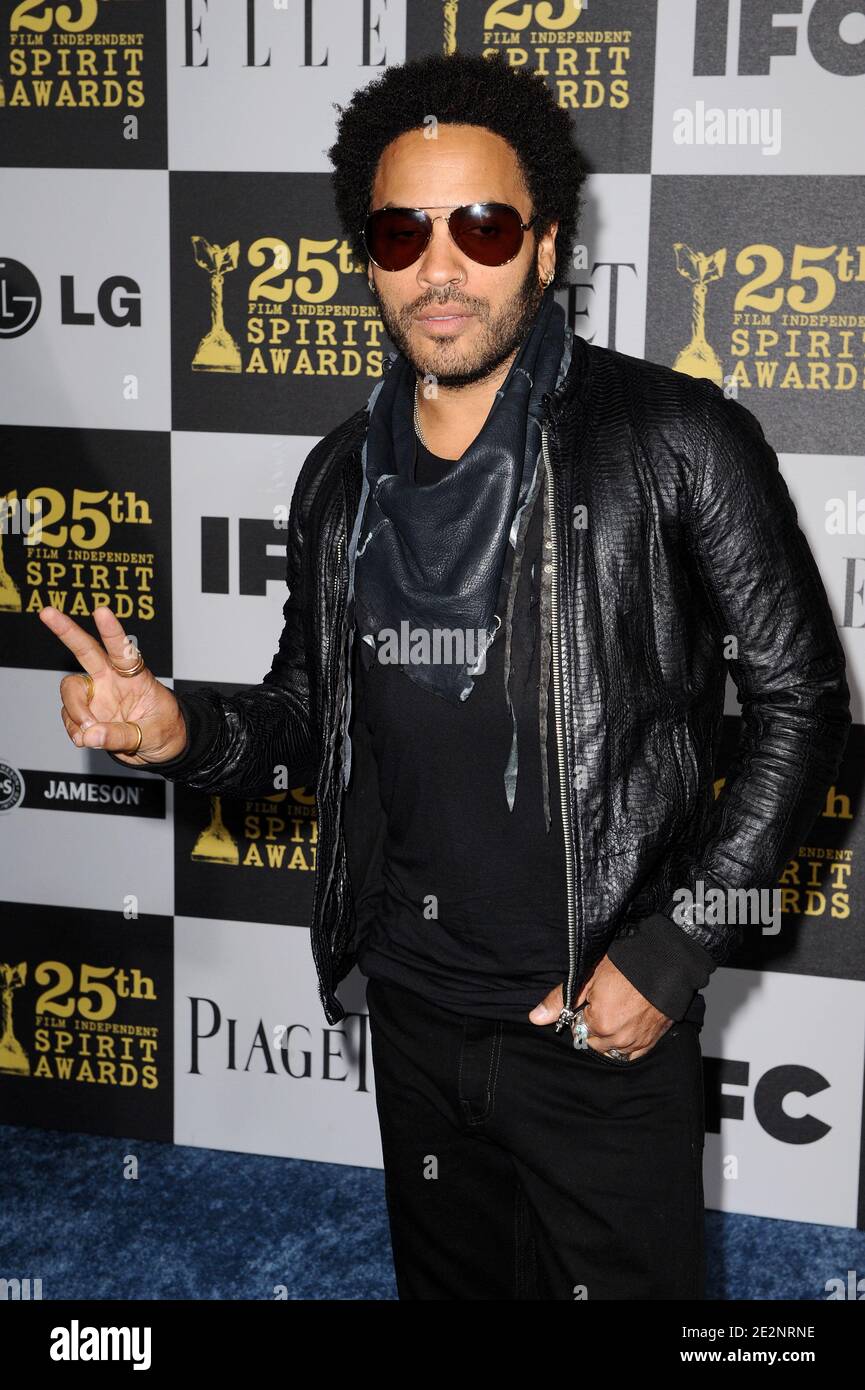 Lenny Kravitz at the 25th Film Independent Spirit Awards, held at the ...