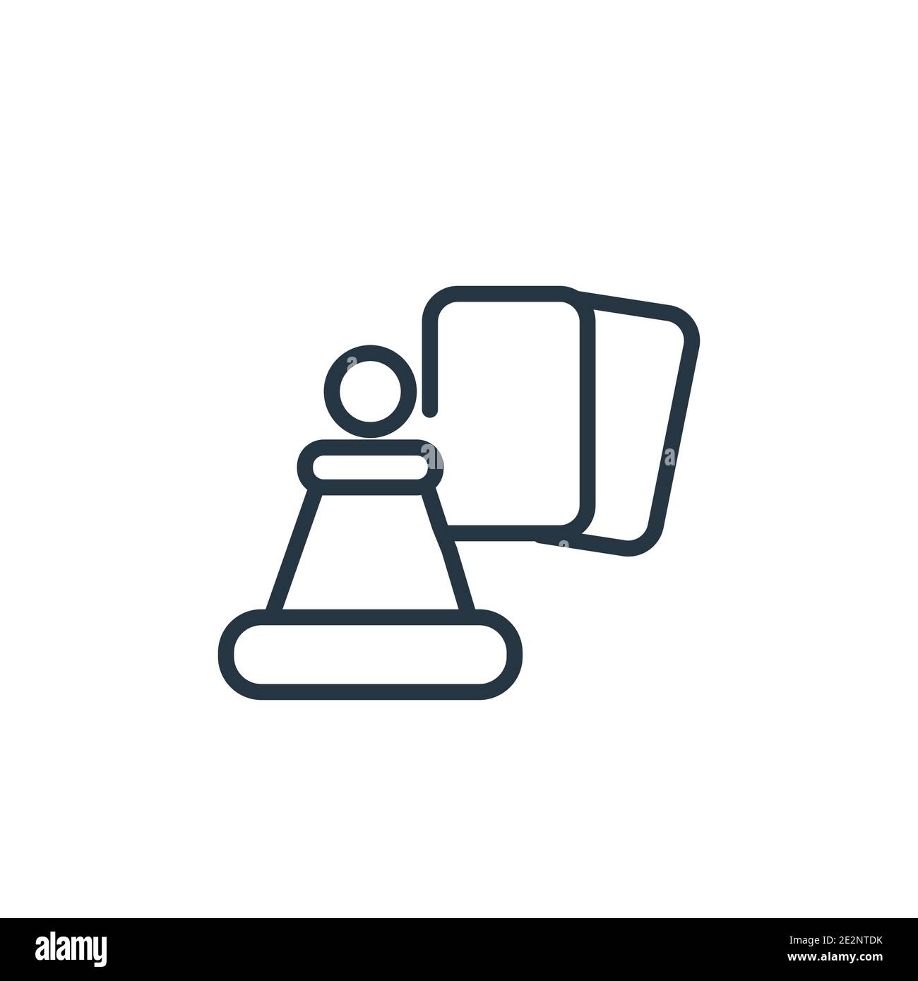Board games set outline vector icon. Thin line black board games set ...