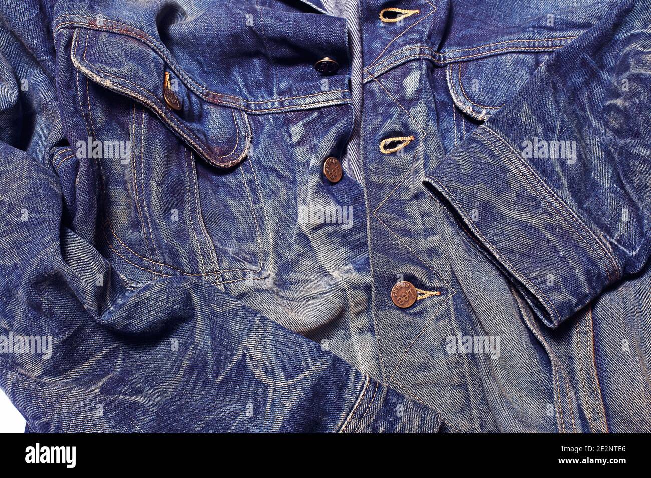 Faded denim jacket hi-res stock photography and images - Alamy