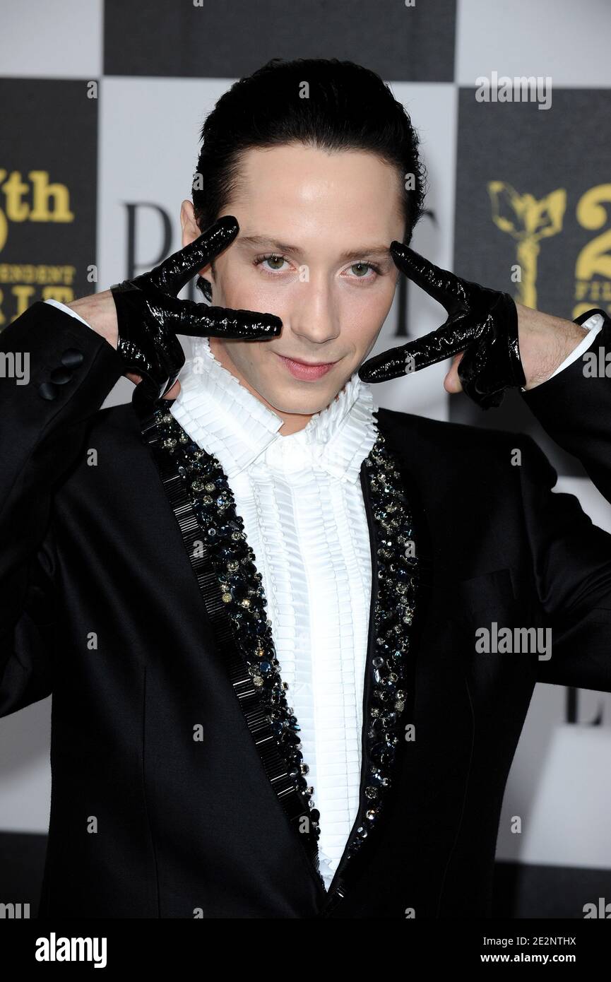 Johnny Weir at the 25th Film Independent Spirit Awards, held at the LA ...