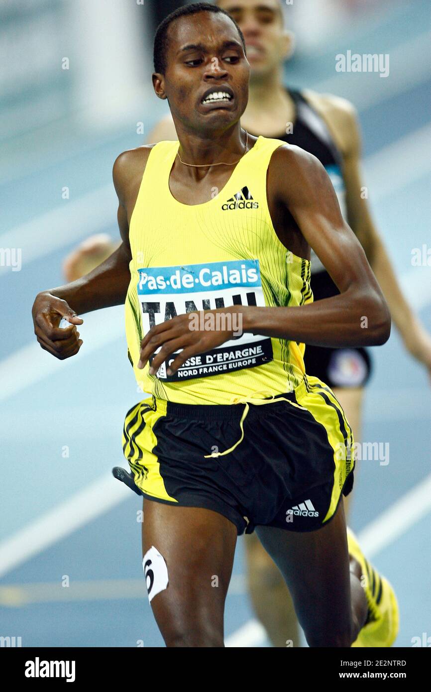 Kenyan runner WILLIAM BIWOTT TANUI wins the 1500 m during the ...