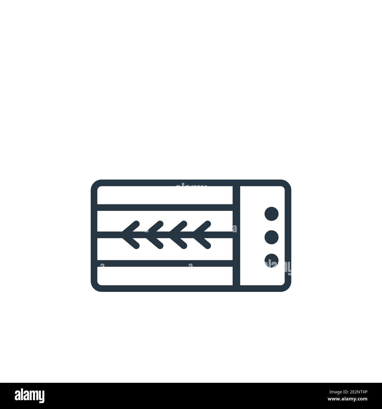 Rotisserie outline vector icon. Thin line black rotisserie icon, flat ...