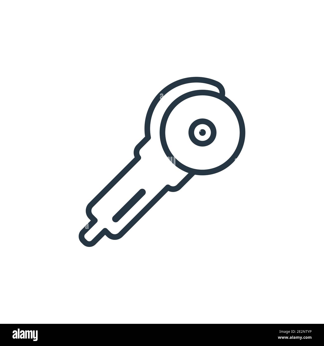 Grinder outline vector icon. Thin line black grinder icon, flat vector ...