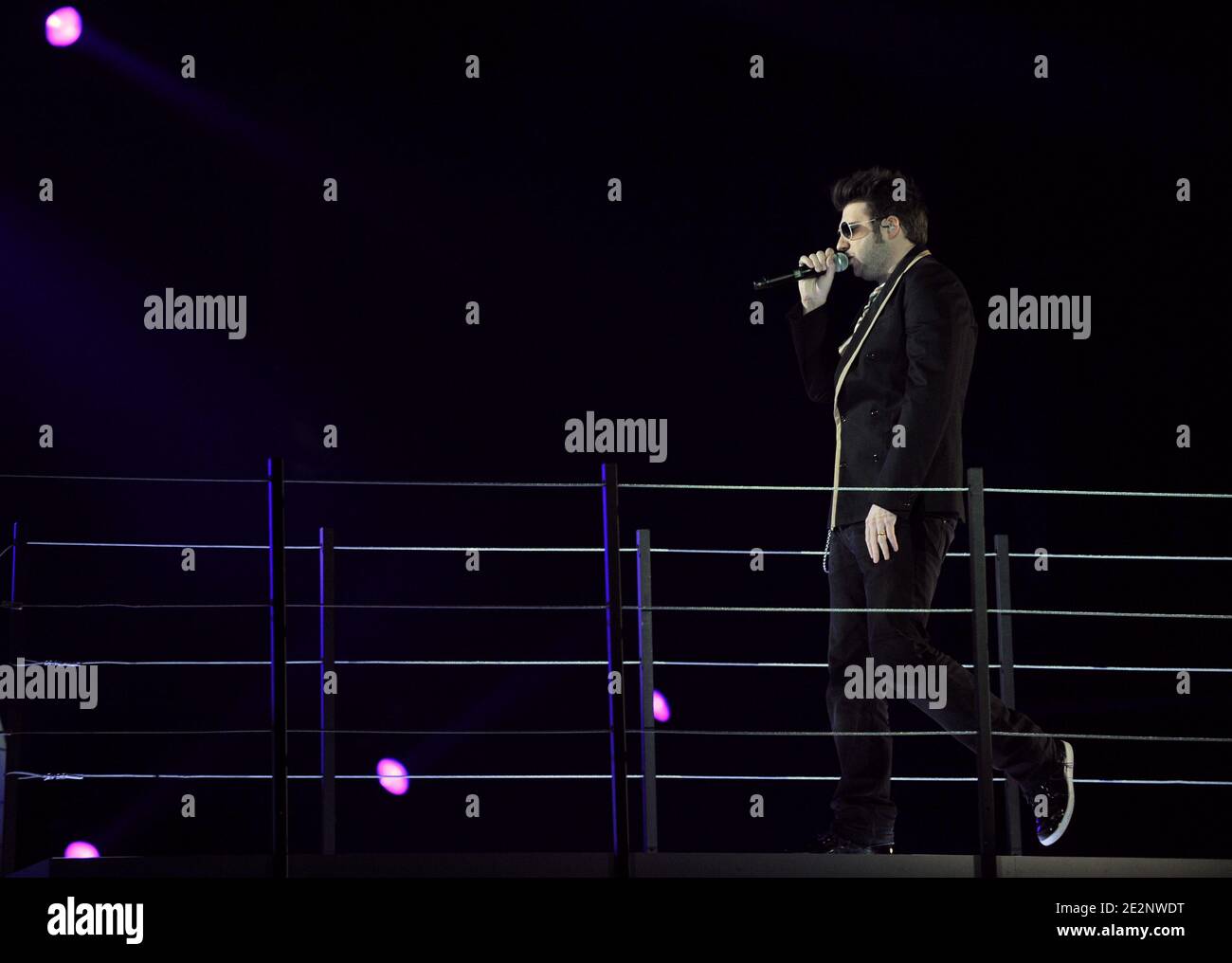 French singer Helmut Fritz performs live during the 25th 'Victoires de ...