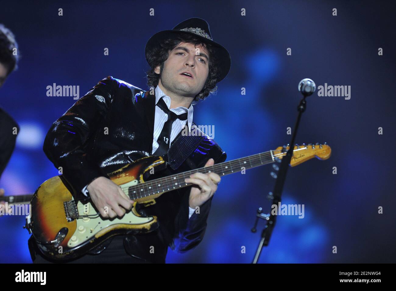 French singer M performs live during the 25th 'Victoires de la Musique ...