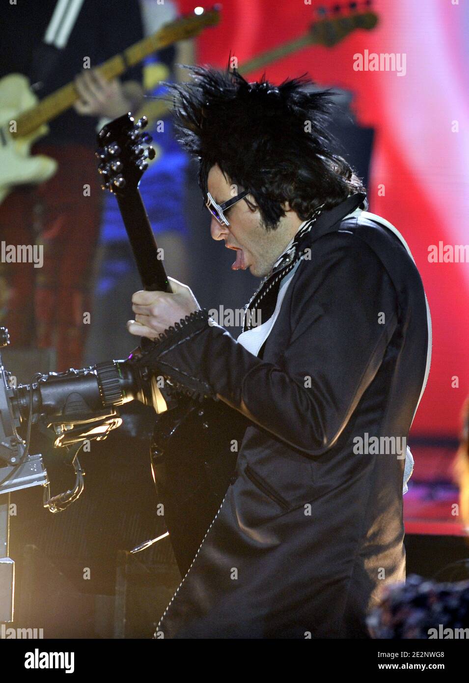 French singer M performs live during the 25th 'Victoires de la Musique ...