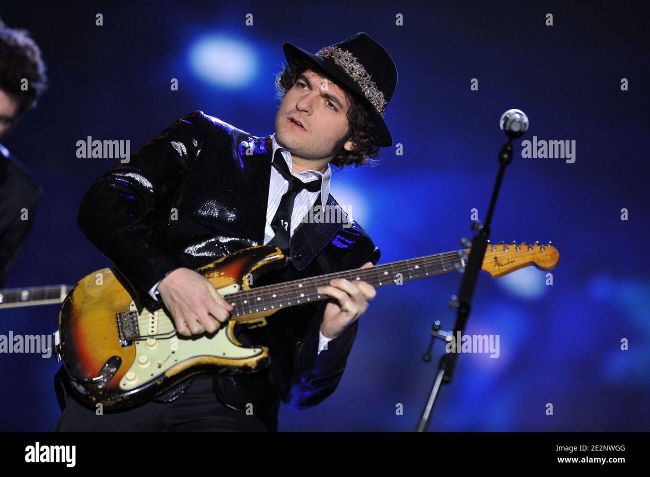 French singer M performs live during the 25th 'Victoires de la Musique ...