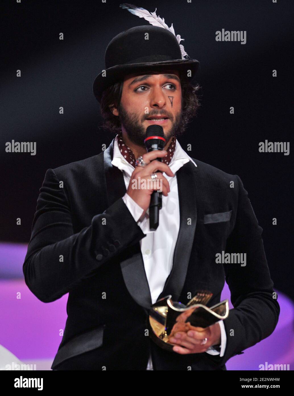 French singer Yodelice receives the best new album award during the ...