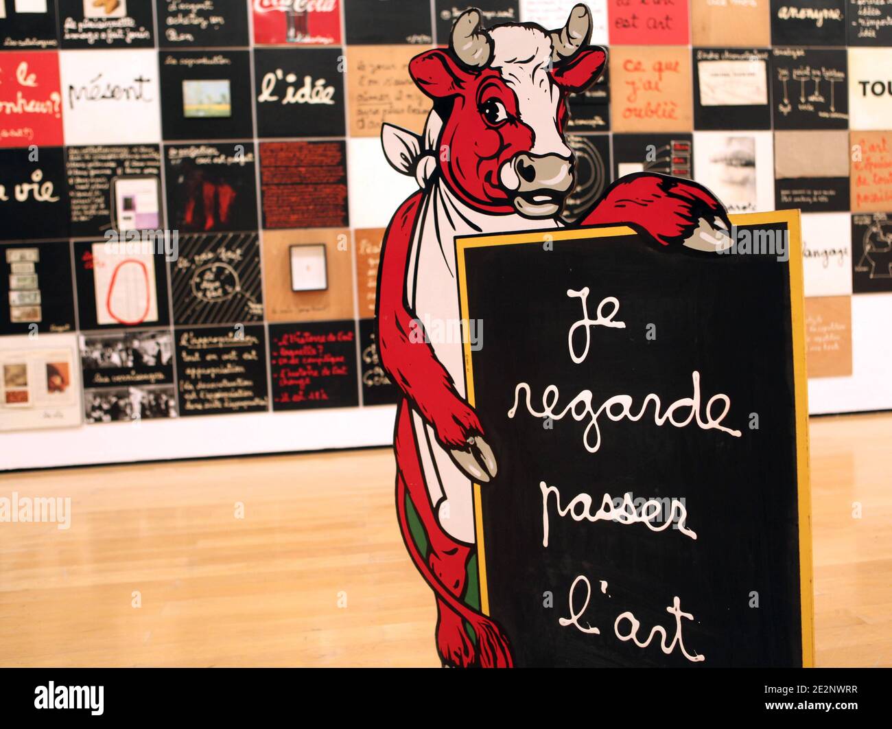 "Performer artist Ben (Benjamin Vautier) poses in his retrospective ...